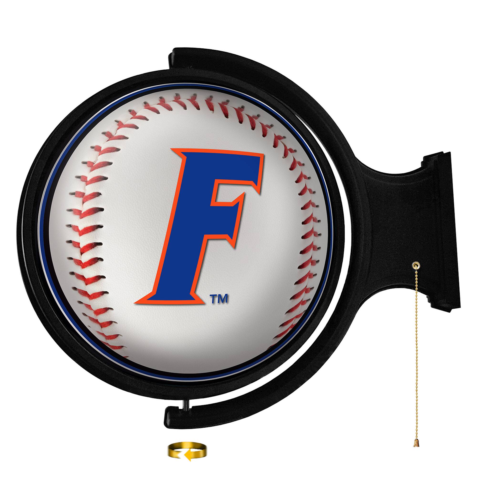 The Fan Brand Florida Gators Baseball 21'' x 23'' Rotating Lighted Wall ...