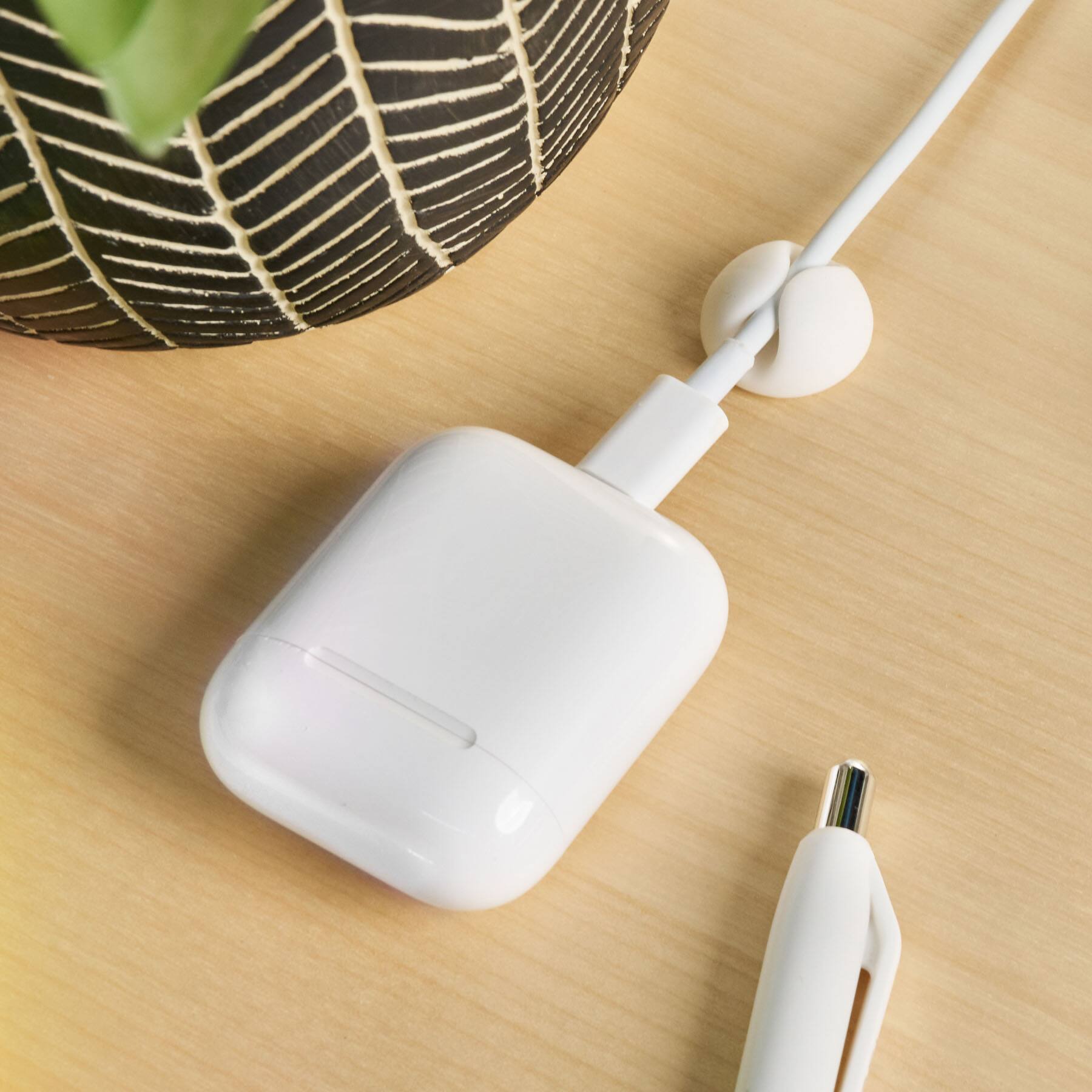 Wrap It Storage Cable Clips Single (10 Pack) Silicone Adhesive Backed ...