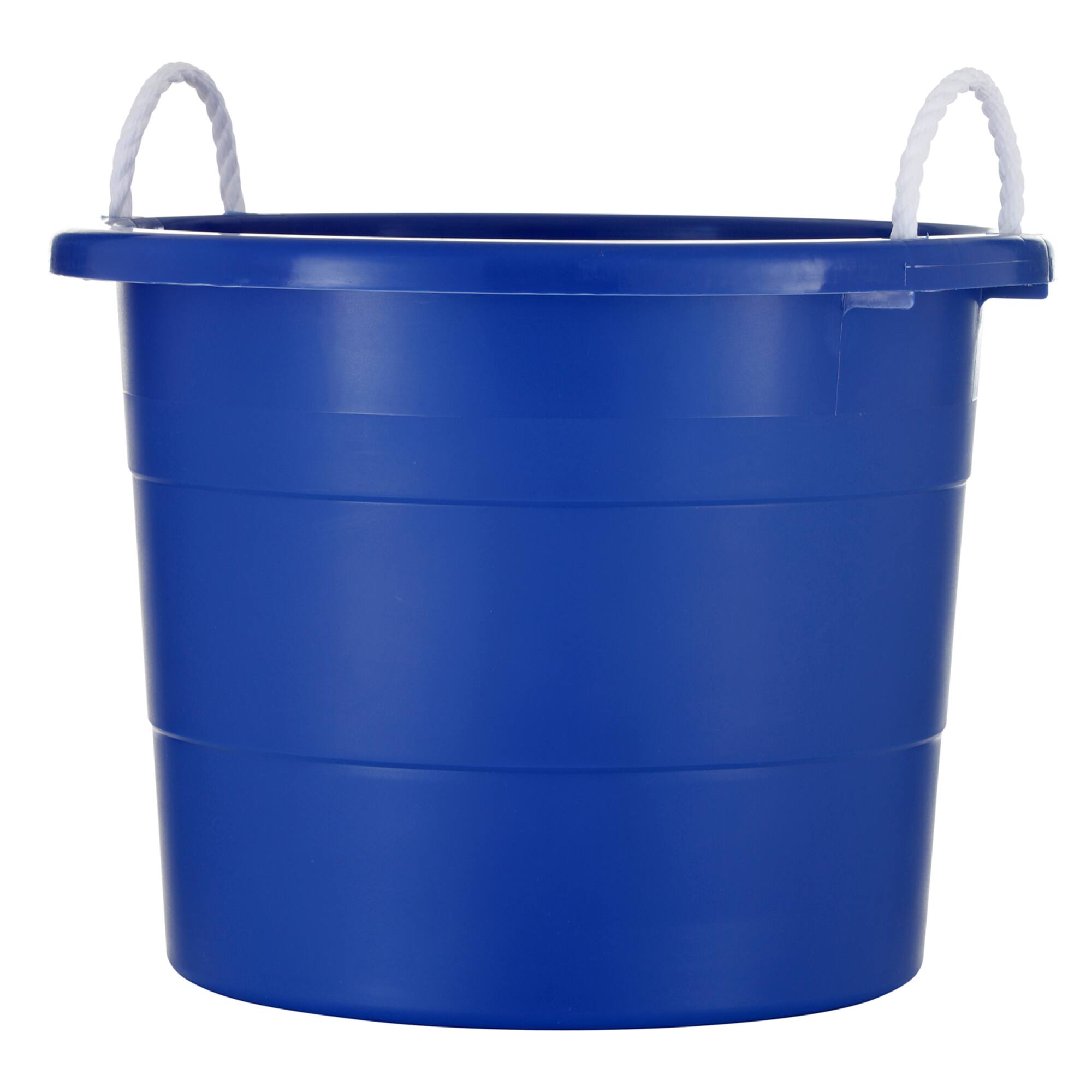 United Solutions 19 Gallon Large Plastic Utility Tub w/ Rope Handle, 6 ...