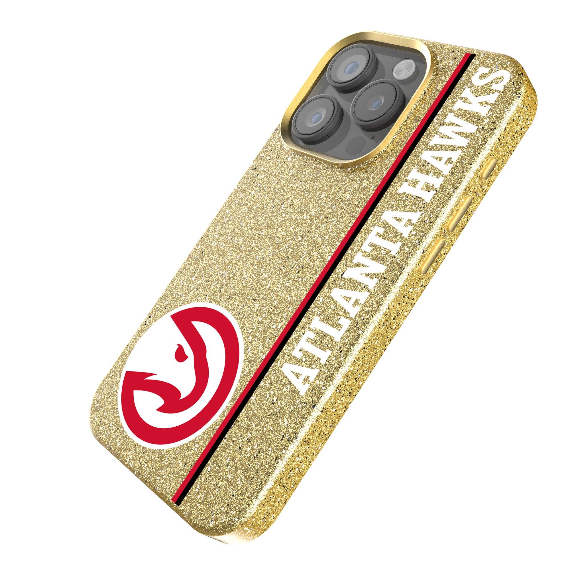 Keyscaper NBA Atlanta Hawks Sidebar Bling iPhone Case 16 Gold 202143511 ...