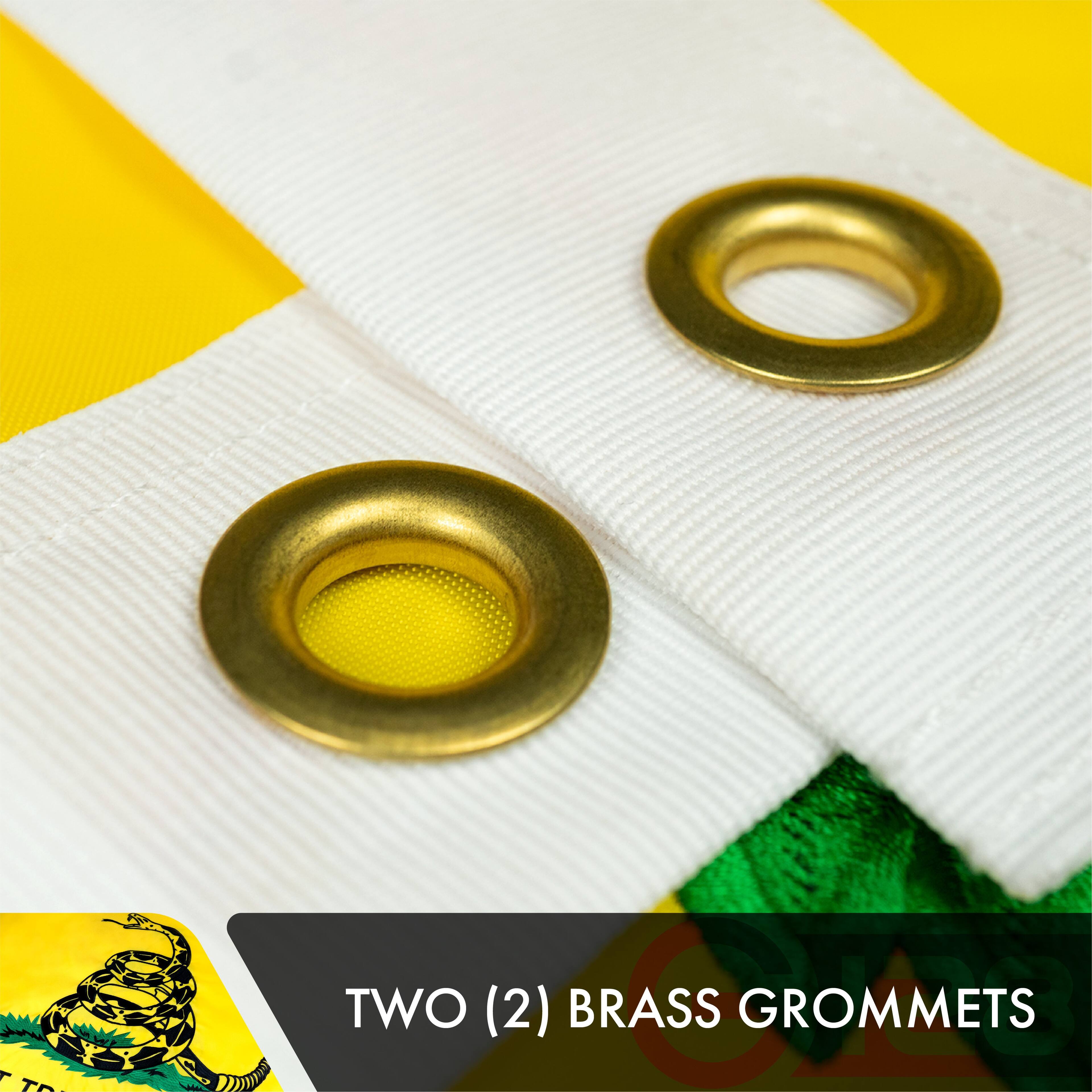 G128 Gadsden Don't Tread On Me Flag 210D Embroidered Double Sided 3x5 ...