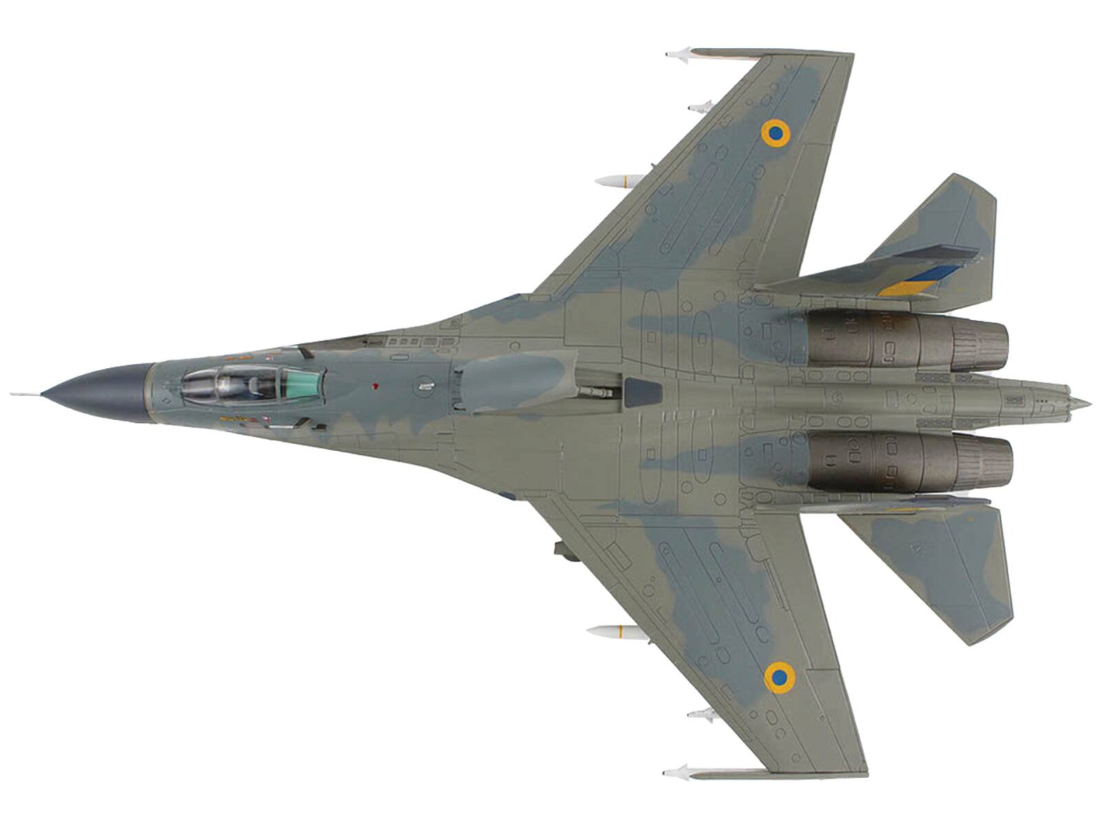 Hobby Master Sukhoi Su 27 Flanker Fighter Aircraft "Compass Ghost Grey ...