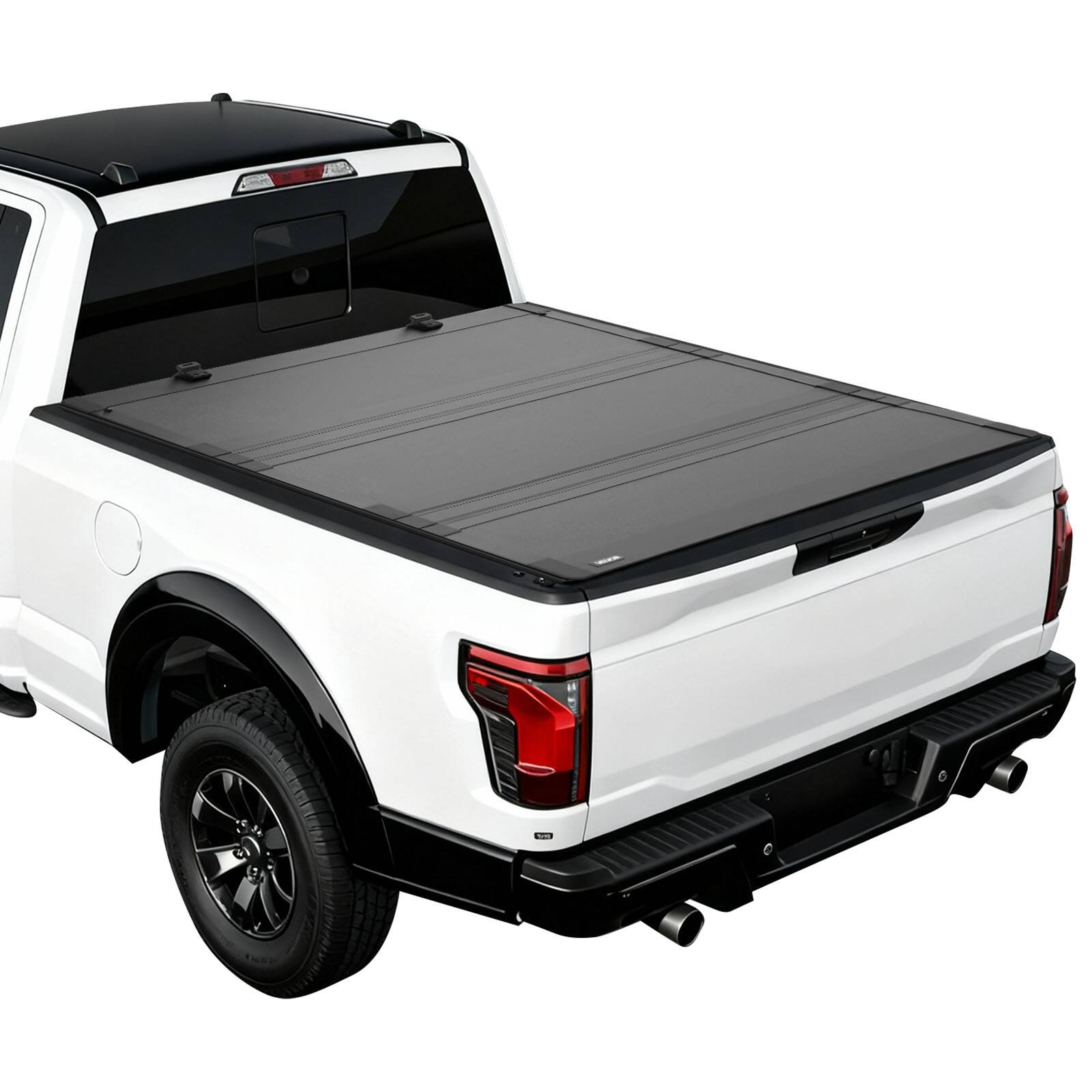 VEVOR Hard Tri Fold Truck Bed Tonneau Cover, Compatible with 2021 2025 ...