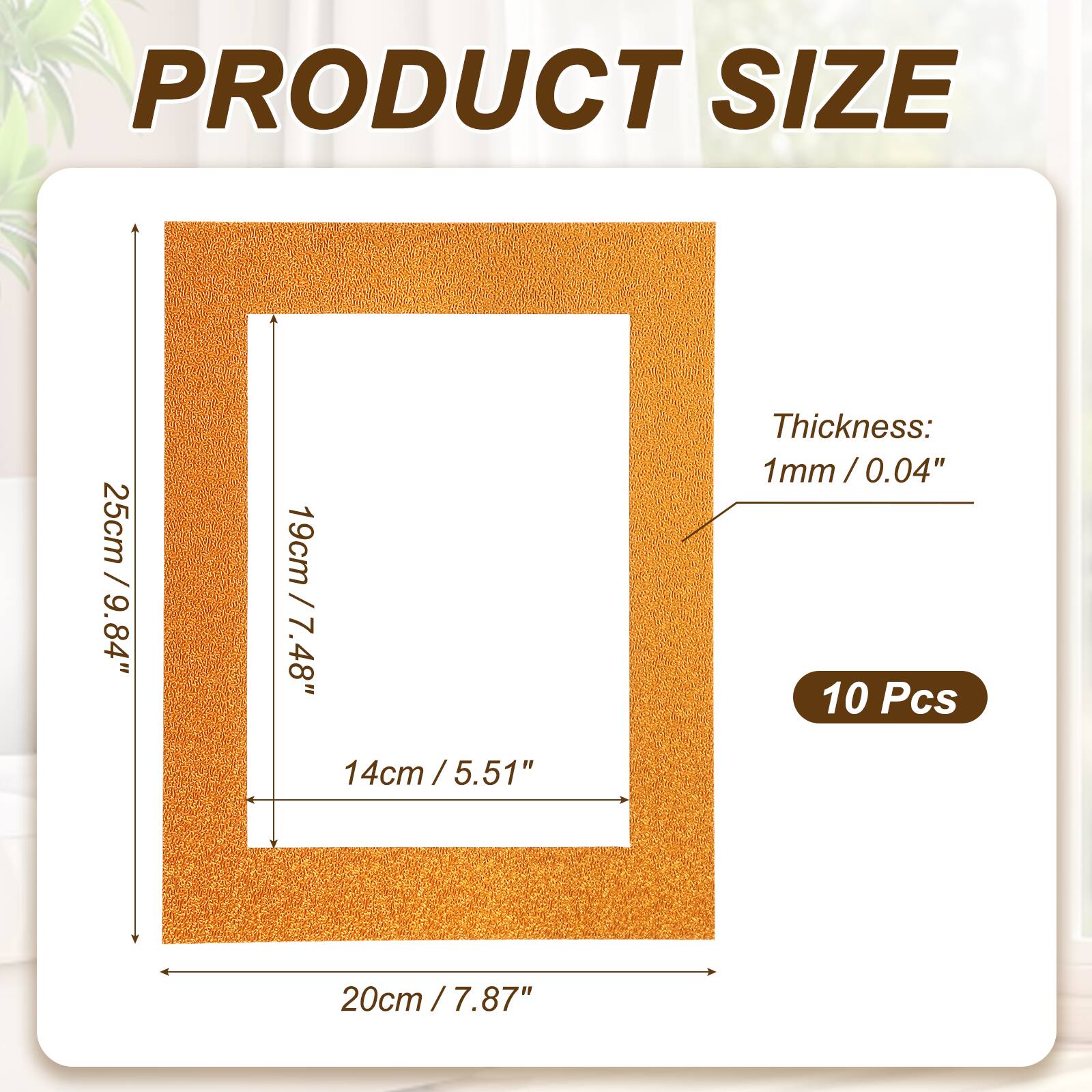 Unique Bargains 10pcs Picture Frame Mats, 10x8 Inch Angled Cut Board ...