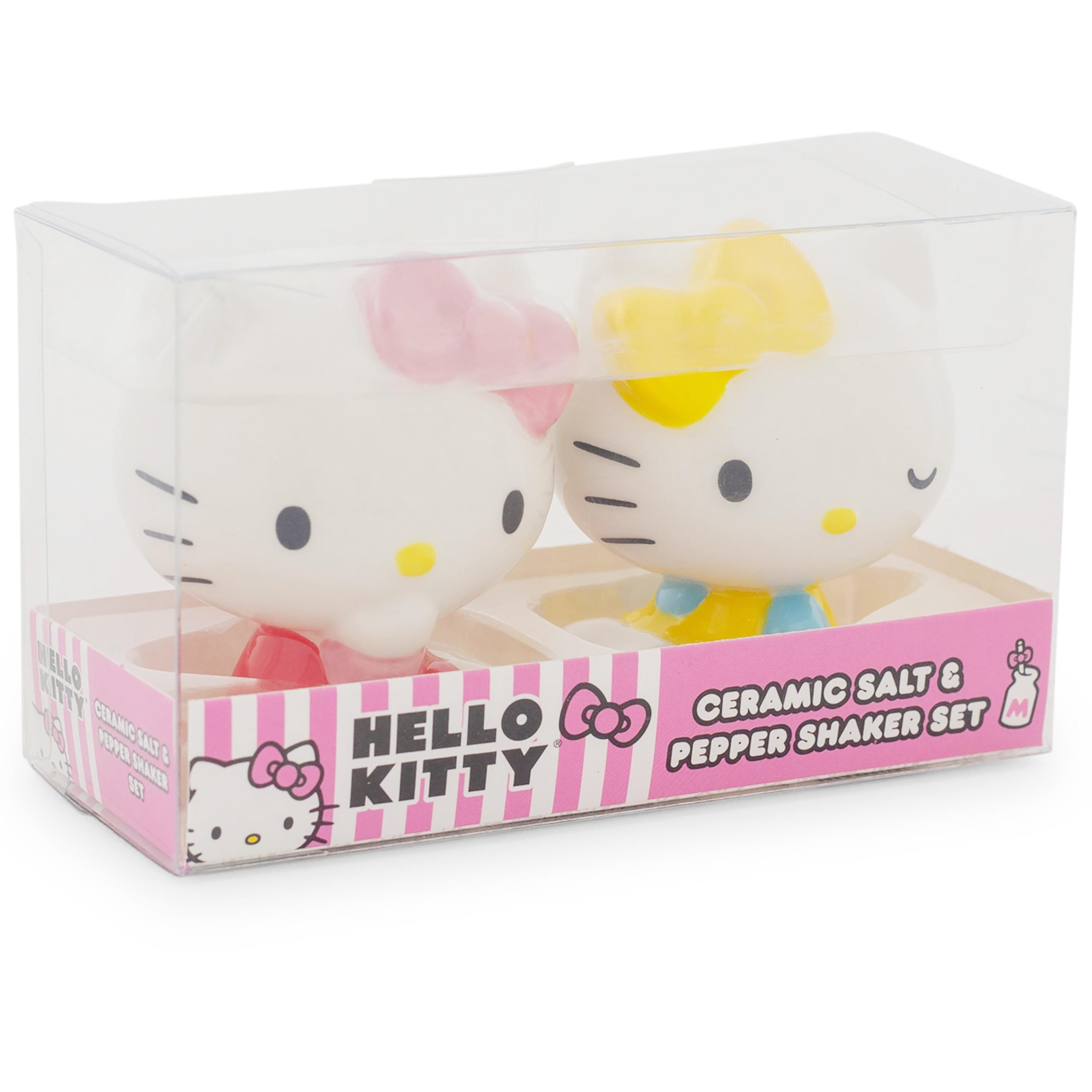 Silver Buffalo Sanrio Hello Kitty and Mimmy Ceramic Salt and Pepper ...
