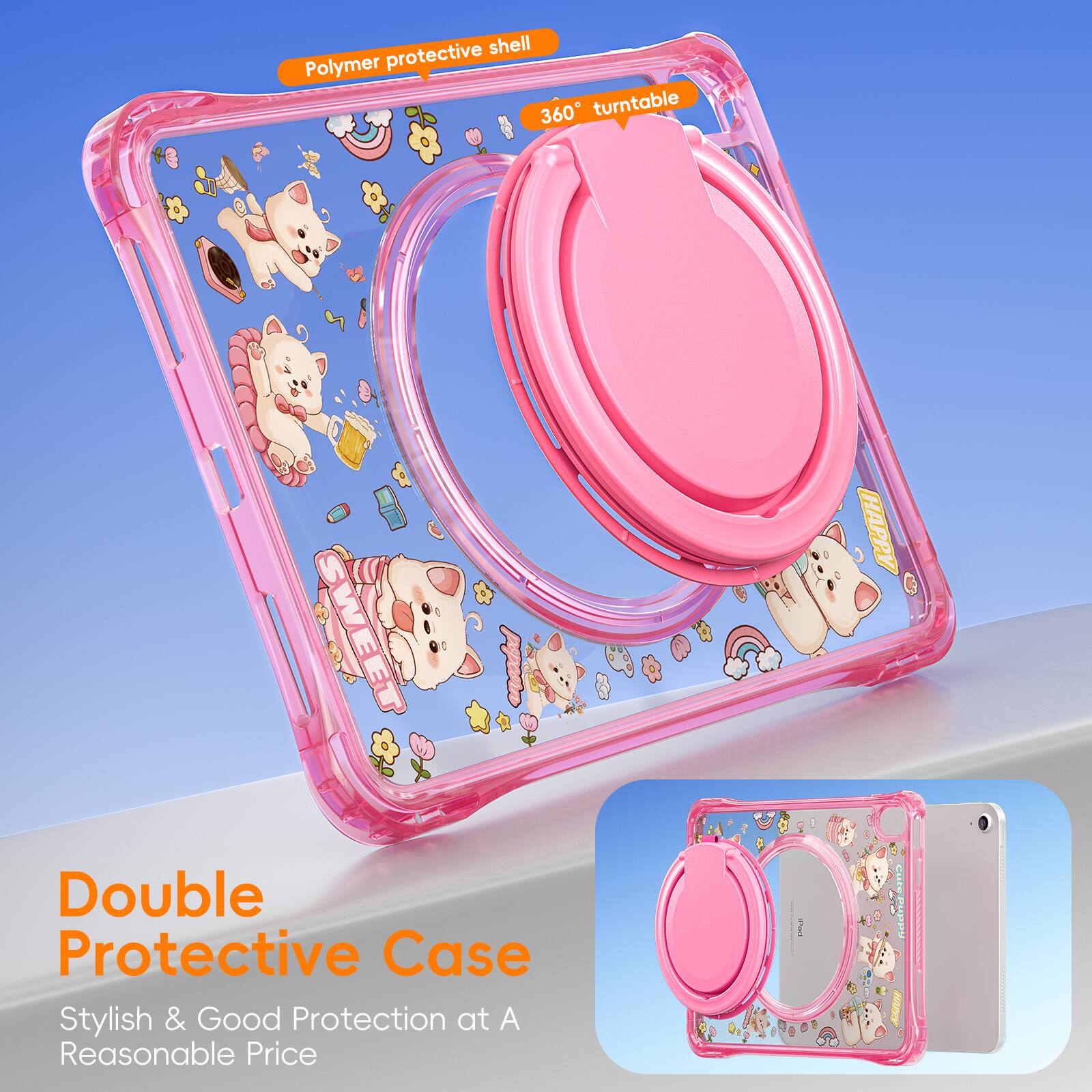 Dteck for Apple iPad (A16) 11" 2025 & iPad 10th Gen 2022 Rugged Case ...