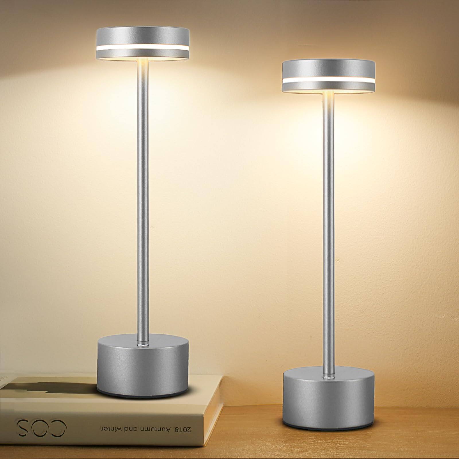 Dazzling Pops LED Cordless Table Lamp Rechargeable 5000mAh Portable ...