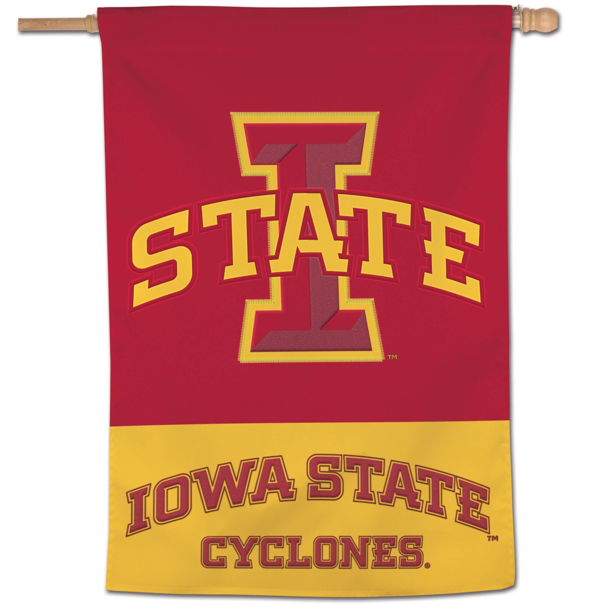 WinCraft Iowa State Cyclones 28" x 40" Applique Vertical Banner ...