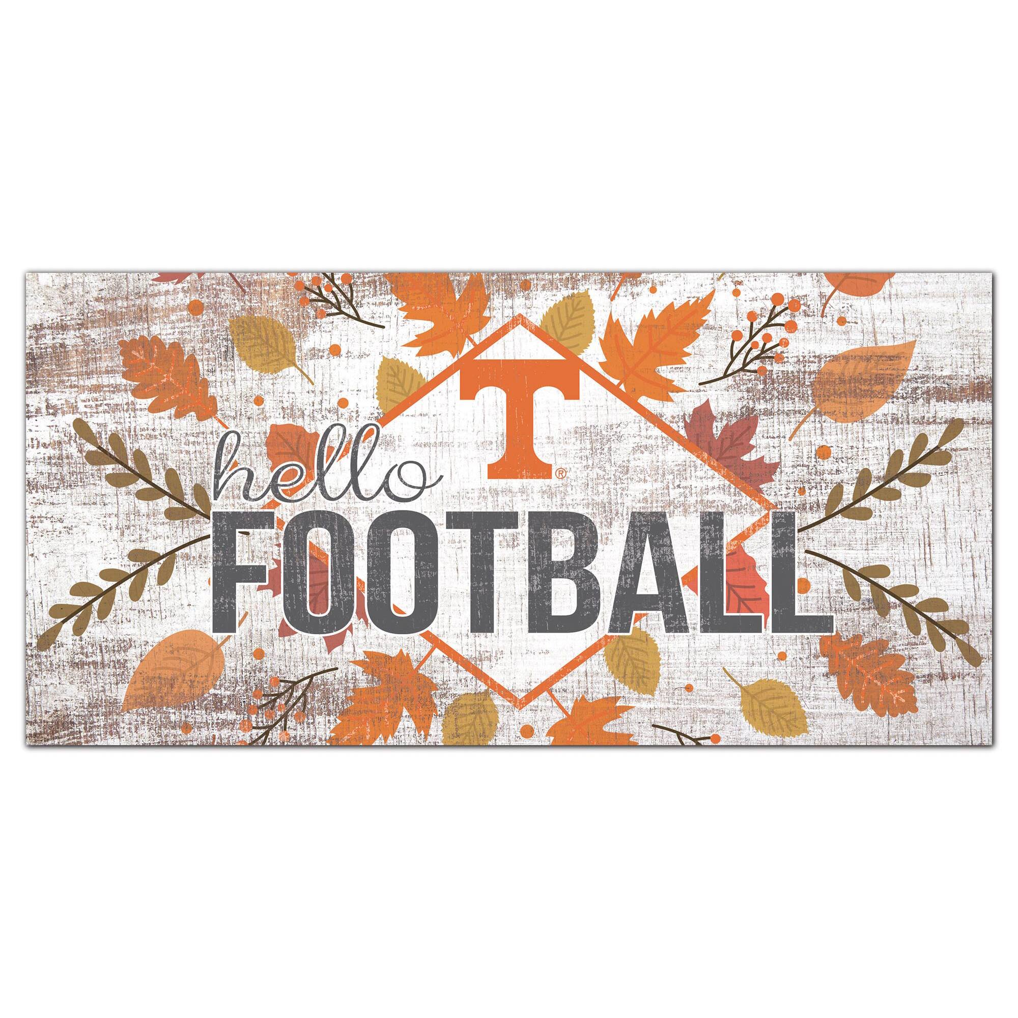 Fan Creations Tennessee Volunteers 6'' x 12'' Hello Football Wall Art ...