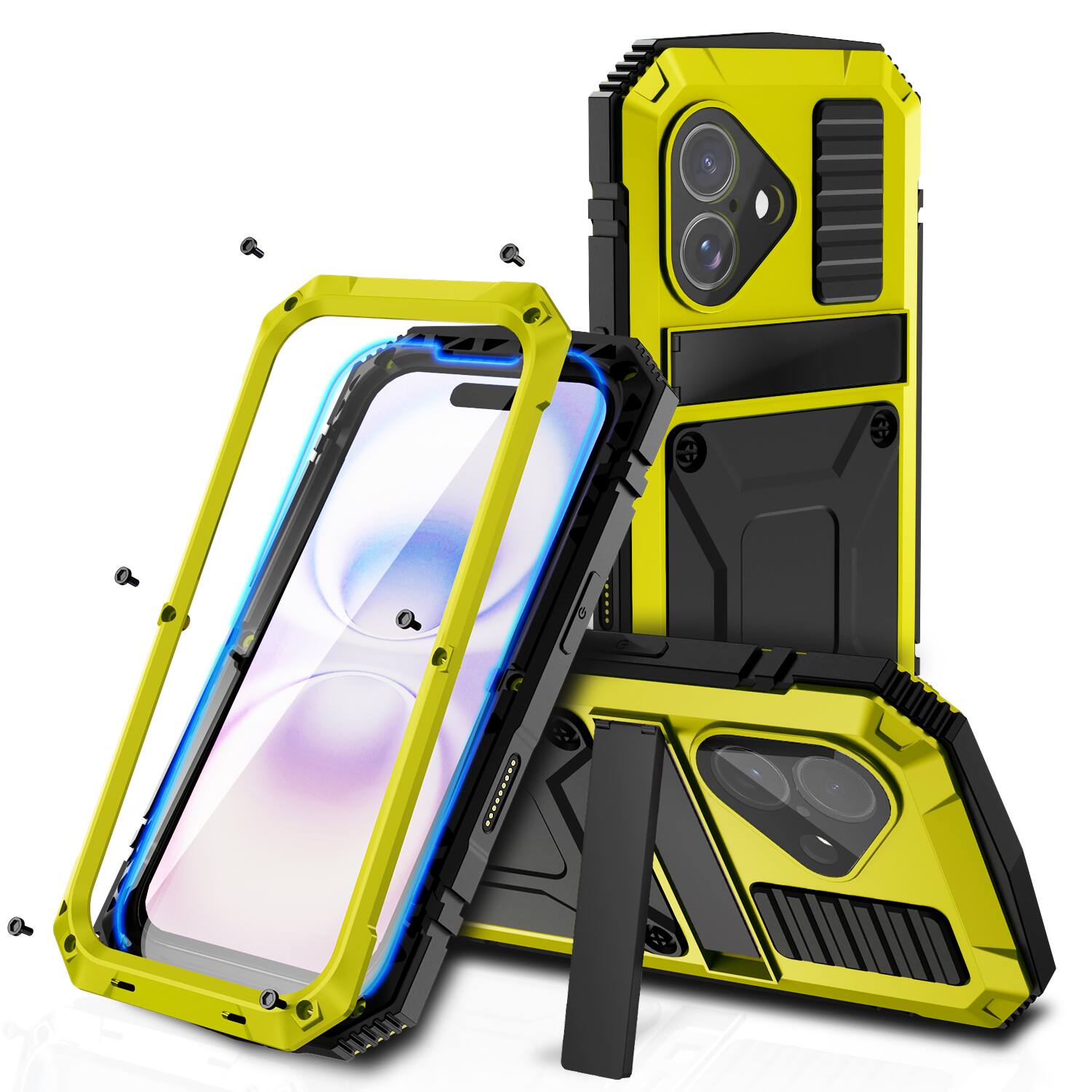 Dteck For Apple iPhone 17 Case Outdoor Sports Kickstand Rugged Heavy ...