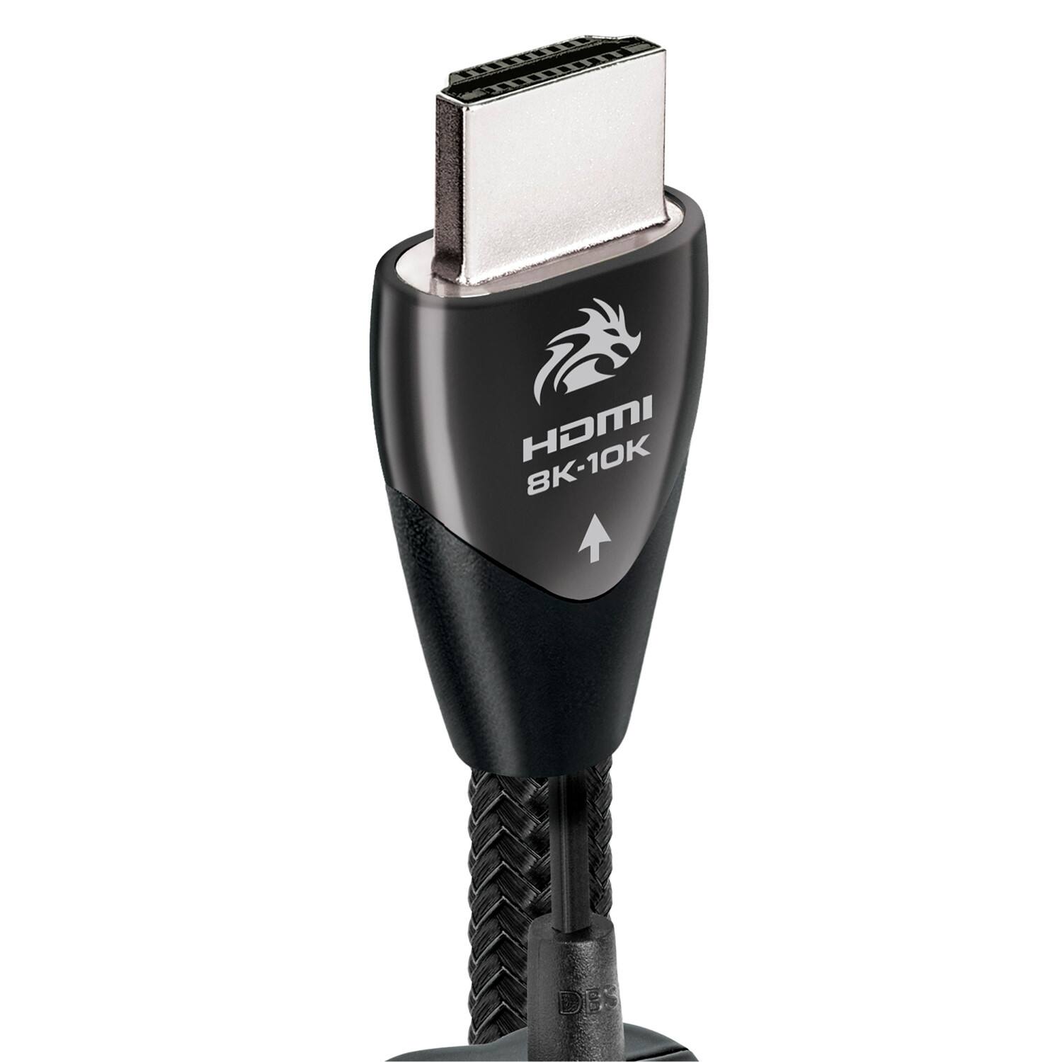 AudioQuest Dragon 48 4.9' 4K 8K 10K 48Gbps HDMI Cable Black on Black ...