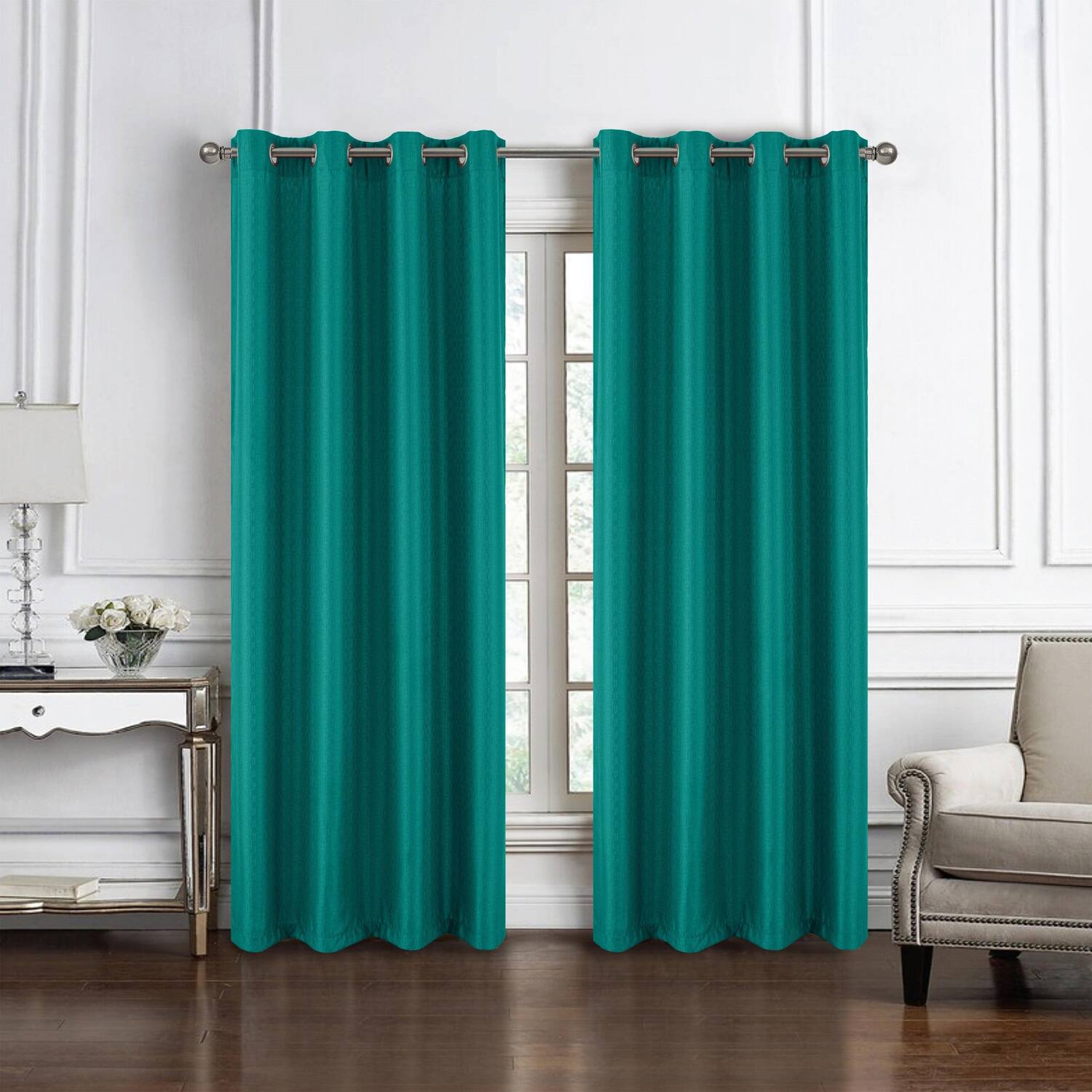 RT Designers Collection 100% Polyester 140 GSM Sedona Jacquard Grommet ...