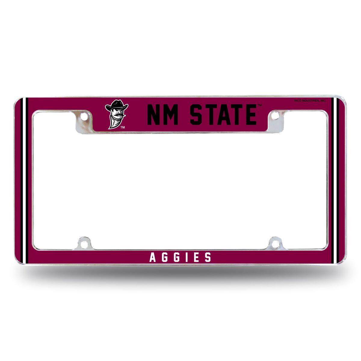 Rico Industries New Mexico State Aggie's Chrome Metal License Plate ...