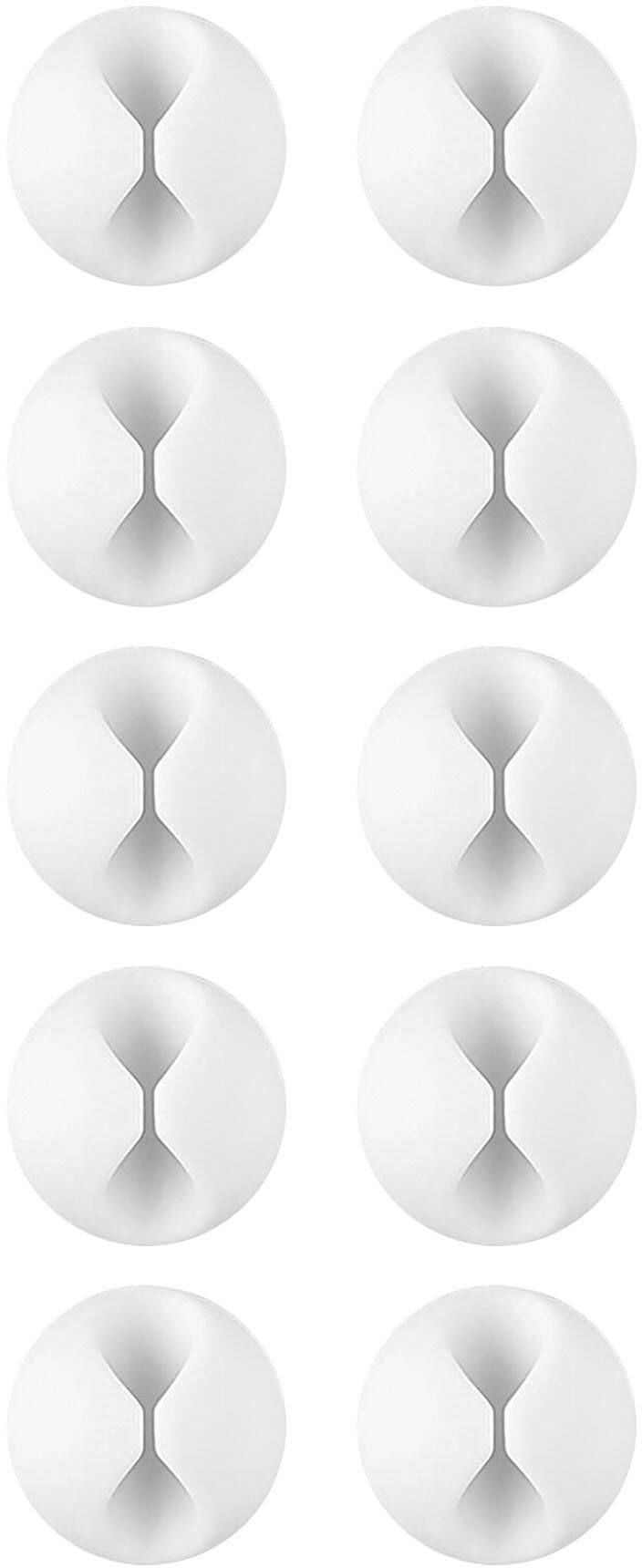 Wrap It Storage Cable Clips Single (10 Pack) Silicone Adhesive Backed ...