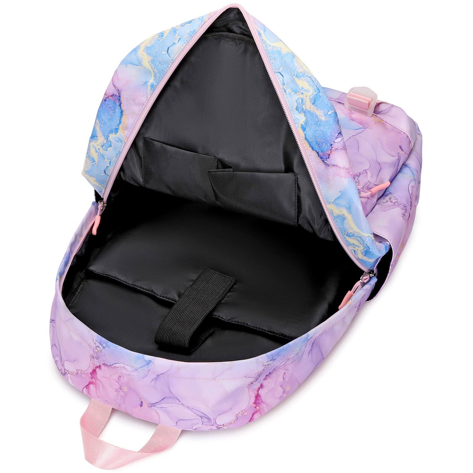 Pacoar Cade Lightweight Water Resistant Marble Backpacks For Teen ...