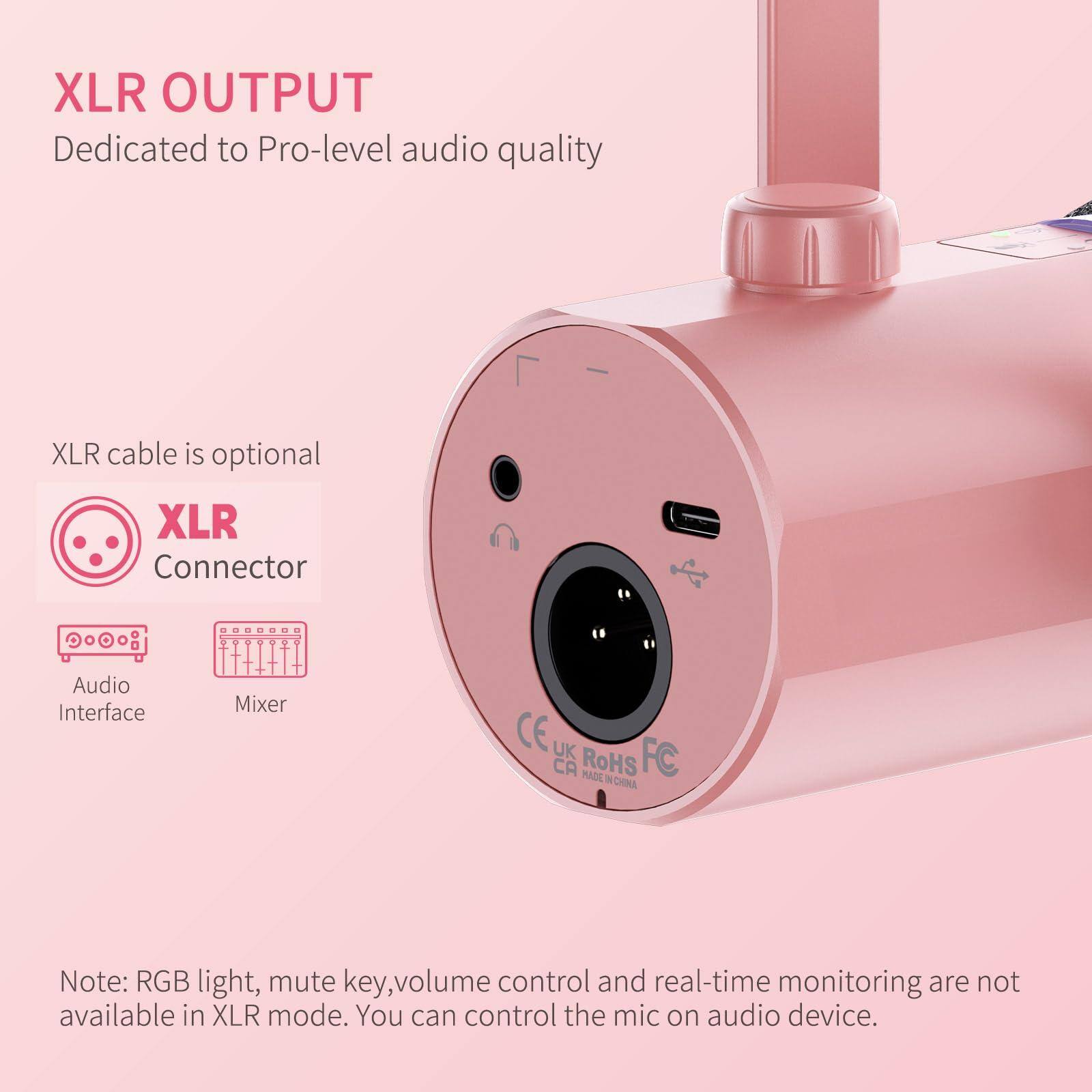 Reds Spade Pm1 xlr dynamic microphone with boom arm gifts for podcast ...