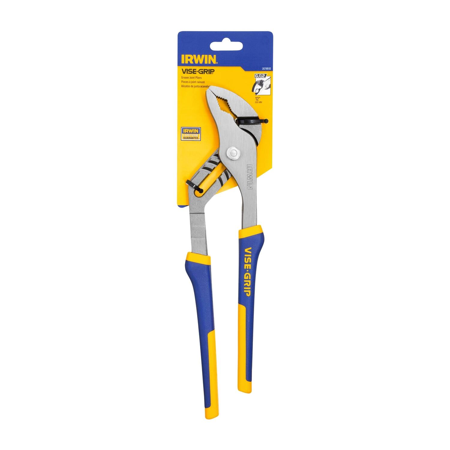 Irwin Vise Grip 12 in. Steel Curved Jaw Tongue and Groove Joint Pliers ...