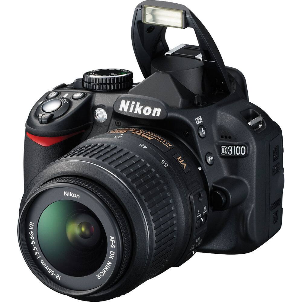 Nikon D3100 DSLR Camera with 18 55mm VR Lens 14.2MP Bundle With Filter ...