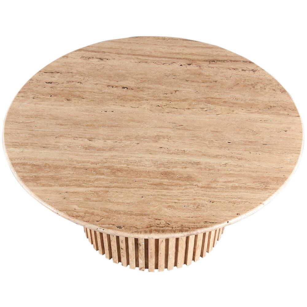 Meridian Furniture Genoa Coffee Table Beige 248Travertine-CT - Best Buy