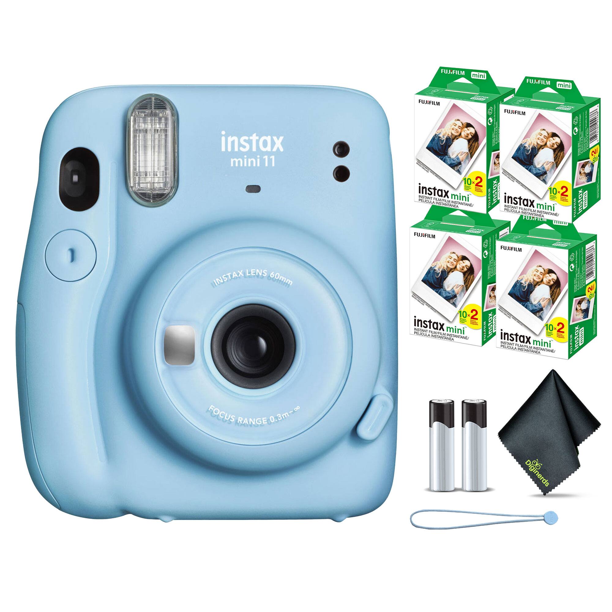 Fujifilm INSTAX MINI 11 Instant Film Camera with Instant Film Blue ...