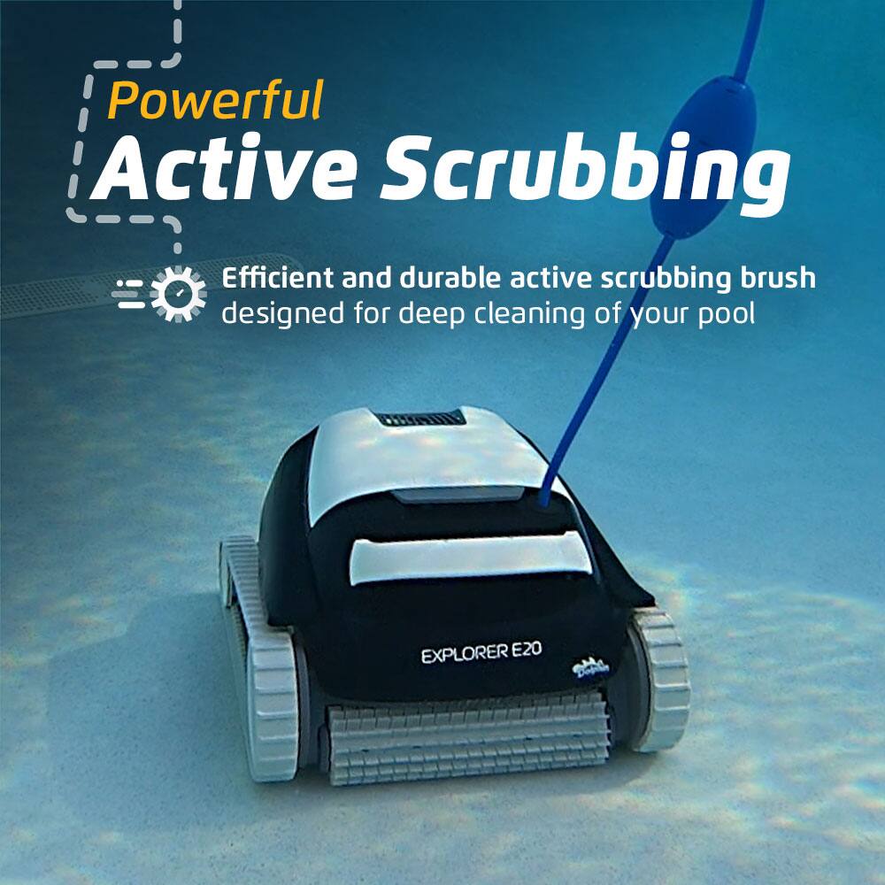 Dolphin Explorer E20 Automatic Robotic Pool Vacuum Cleaner, Active ...