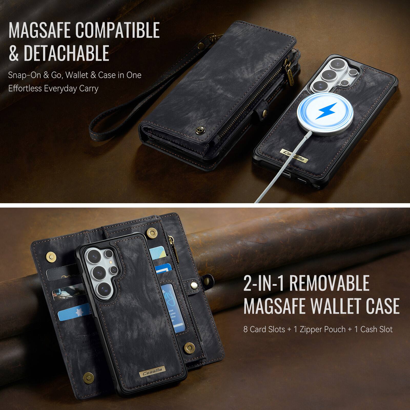 Dteck Multi Functional Wallet Case for Samsung Galaxy S26 Ultra,Large ...