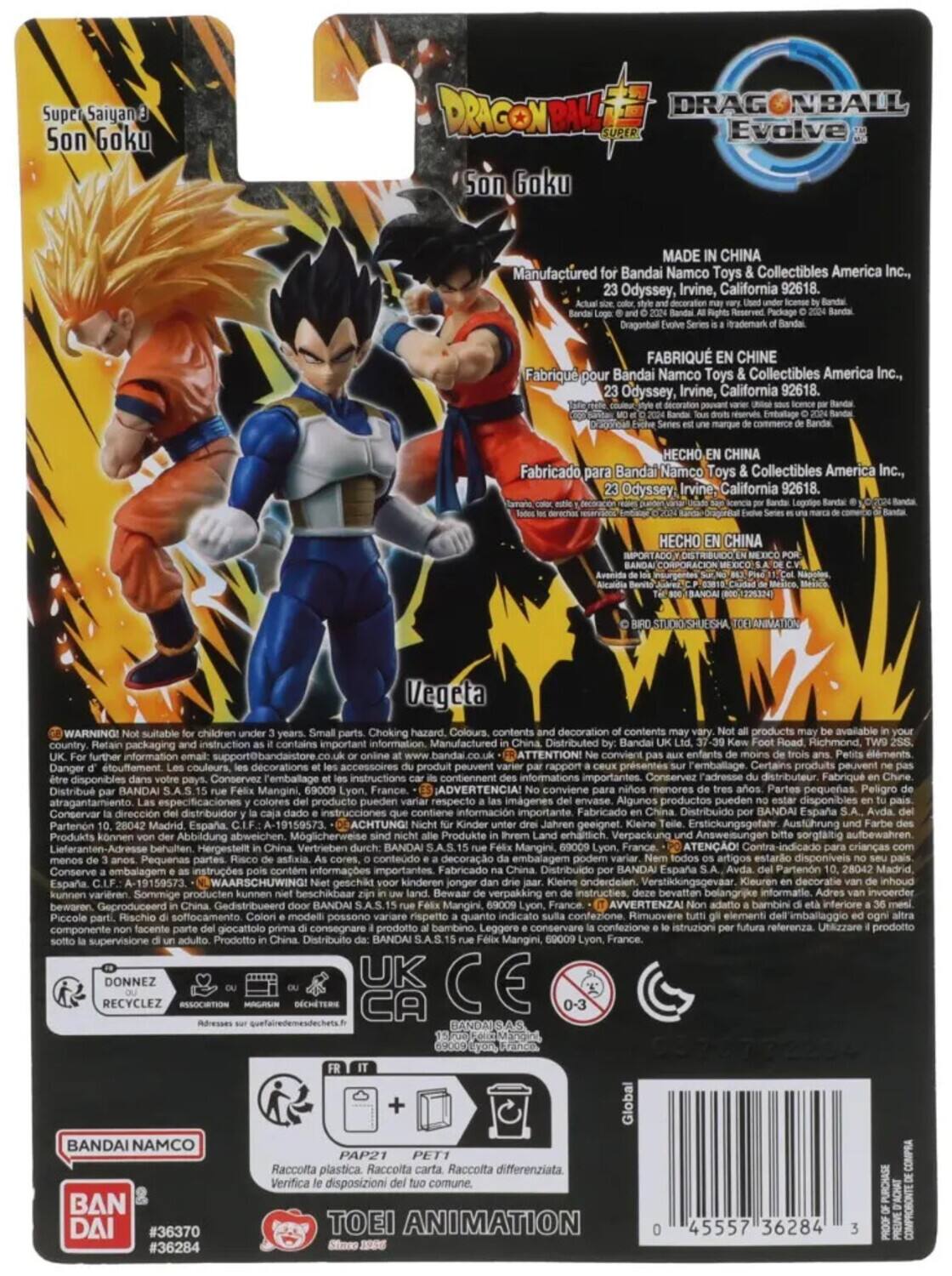 Bandai Dragon Ball Super Evolve 5" Vegeta Action Figure COLLECTIBLES ...