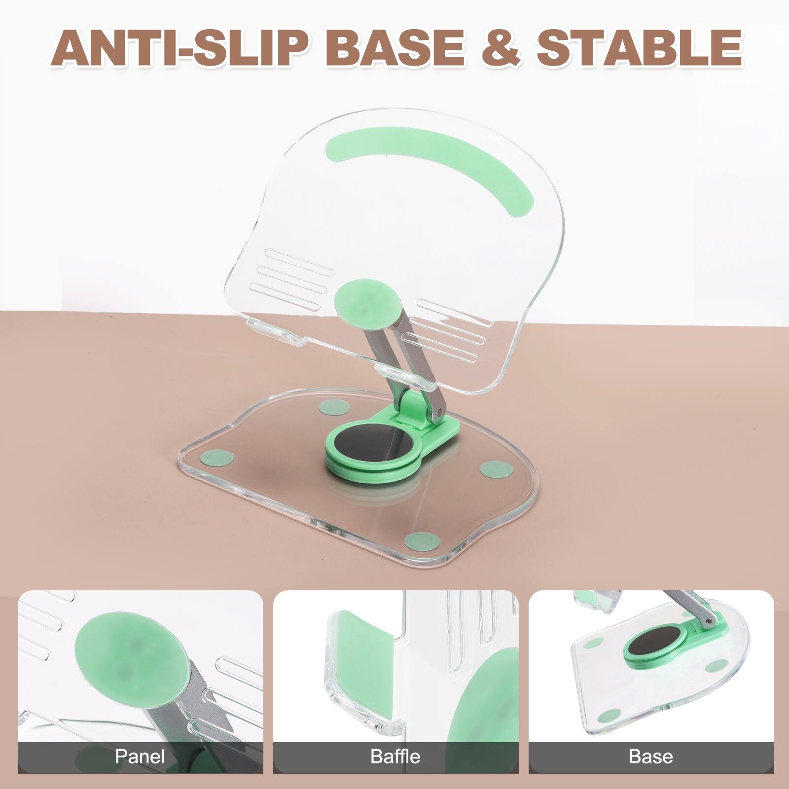 Unique Bargains Acrylic Tablet Stand Adjustable, Foldable, Portable ...