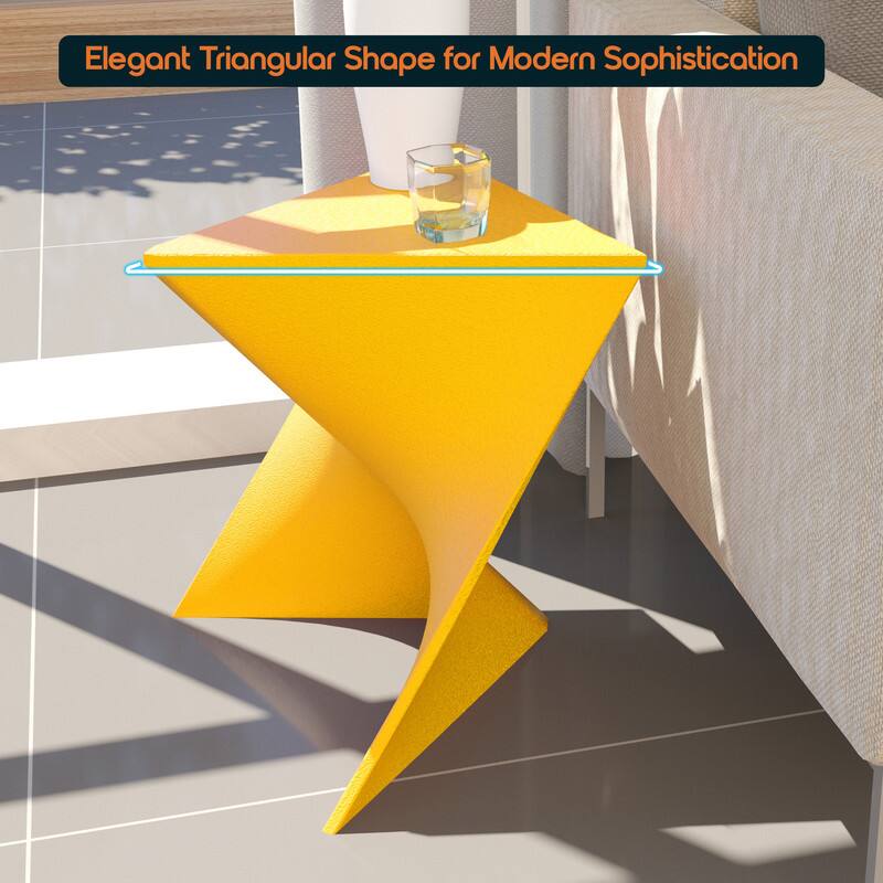 LeisureMod Randolph 15.75" Stackable Side Table, Weather Resistant ...