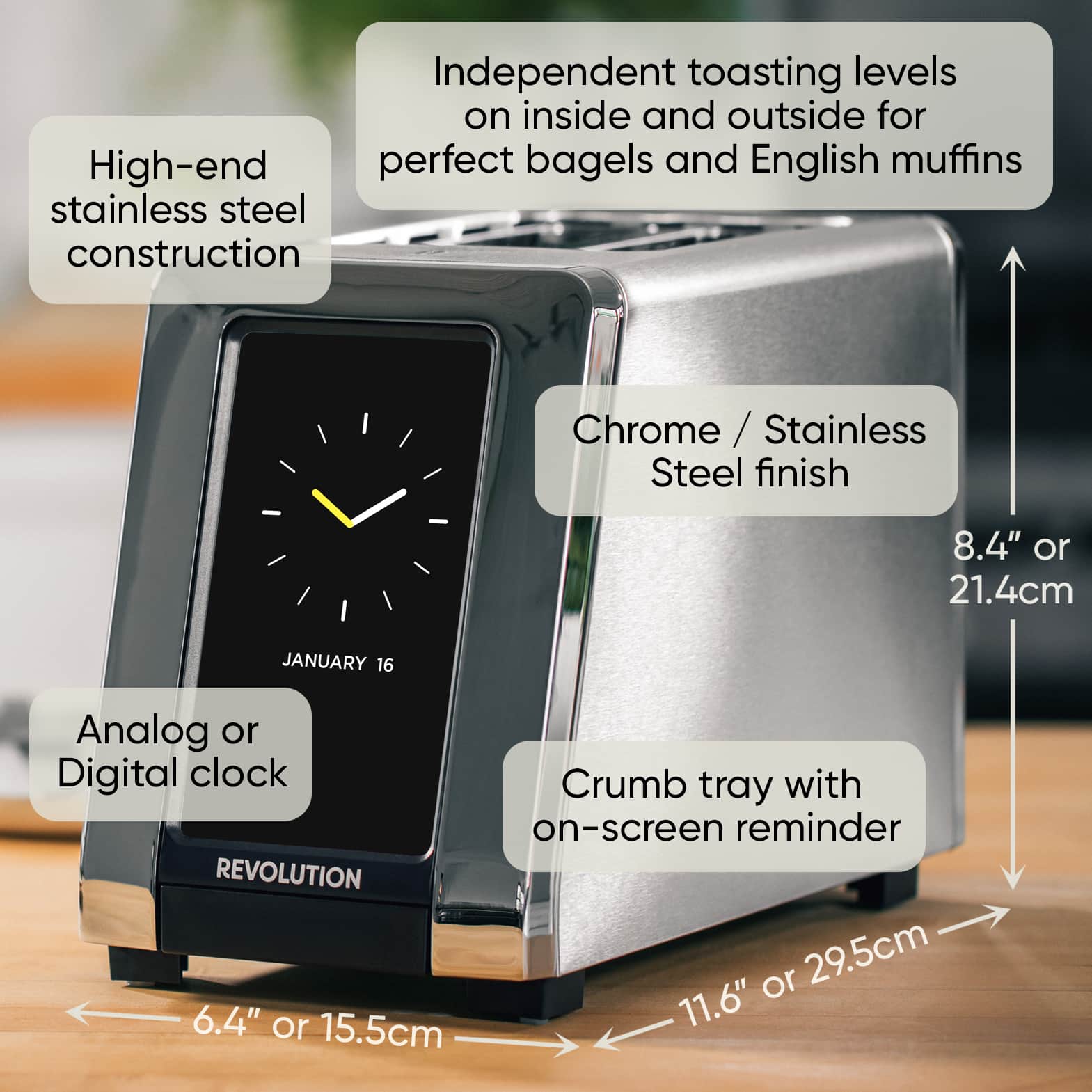 Customer Reviews: Revolution Cooking Revolution InstaGLO R180 Toaster ...