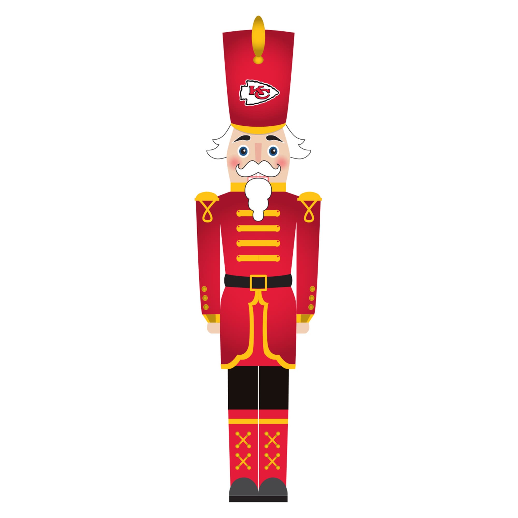 Fan Creations Kansas City Chiefs 46" Nutcracker Leaner Multicolor ...