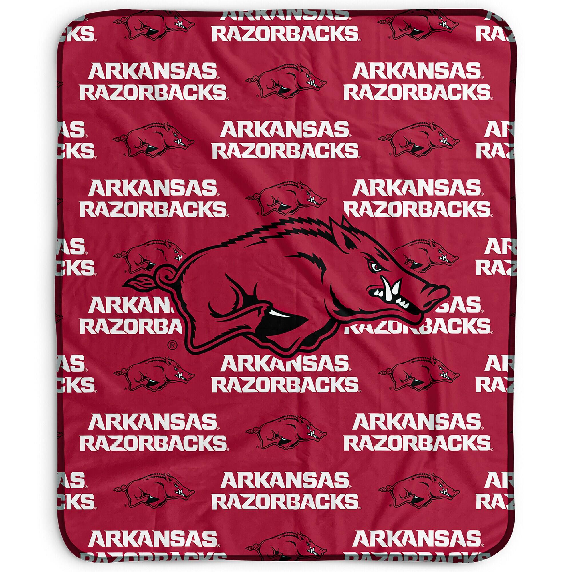 Pegasus Arkansas Razorbacks 50" x 60" Repeat Wordmark Fleece Blanket ...