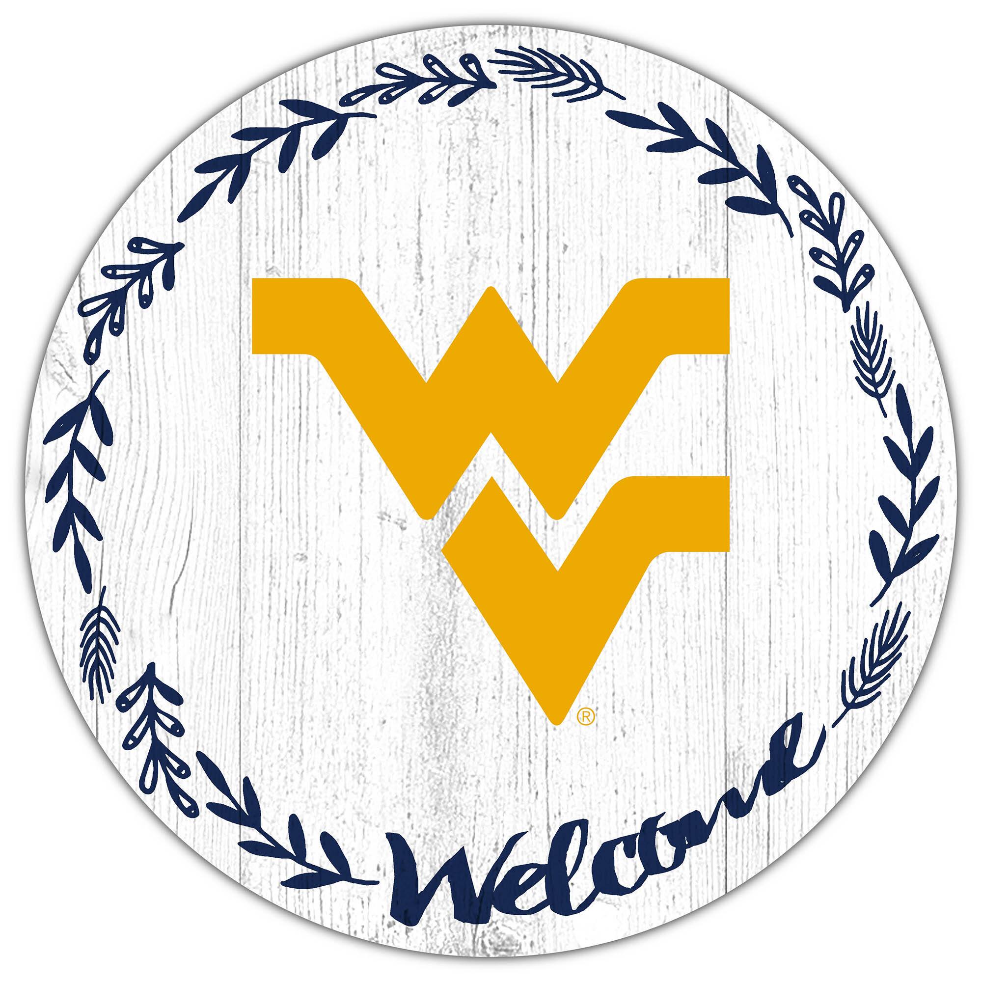 Fan Creations West Virginia Mountaineers 12" Welcome Circle Sign ...