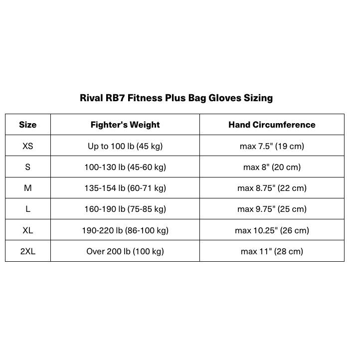 RIVAL Boxing RB7 Fitness Plus Hook and Loop Bag Gloves Large Black/Gold RB7 - Best Buy