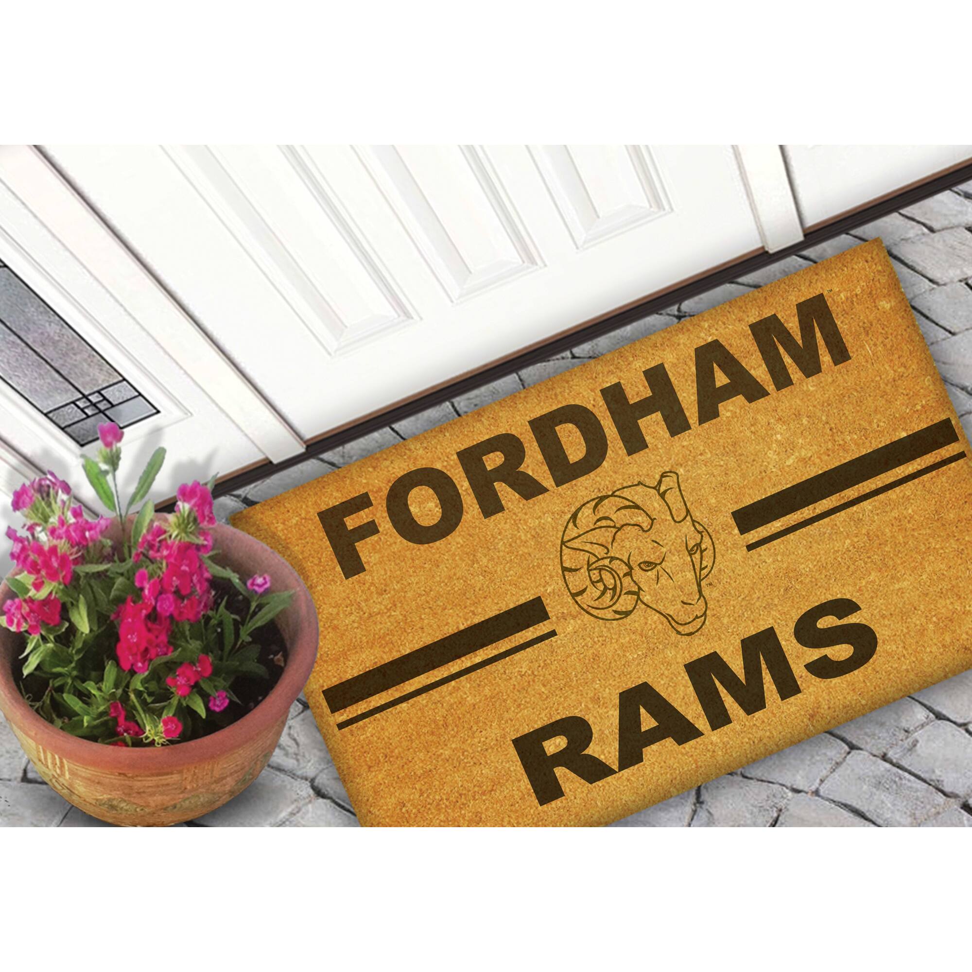 Jardine Fordham Rams 18" x 30" Team Logo Doormat Brown 4953415 - Best Buy