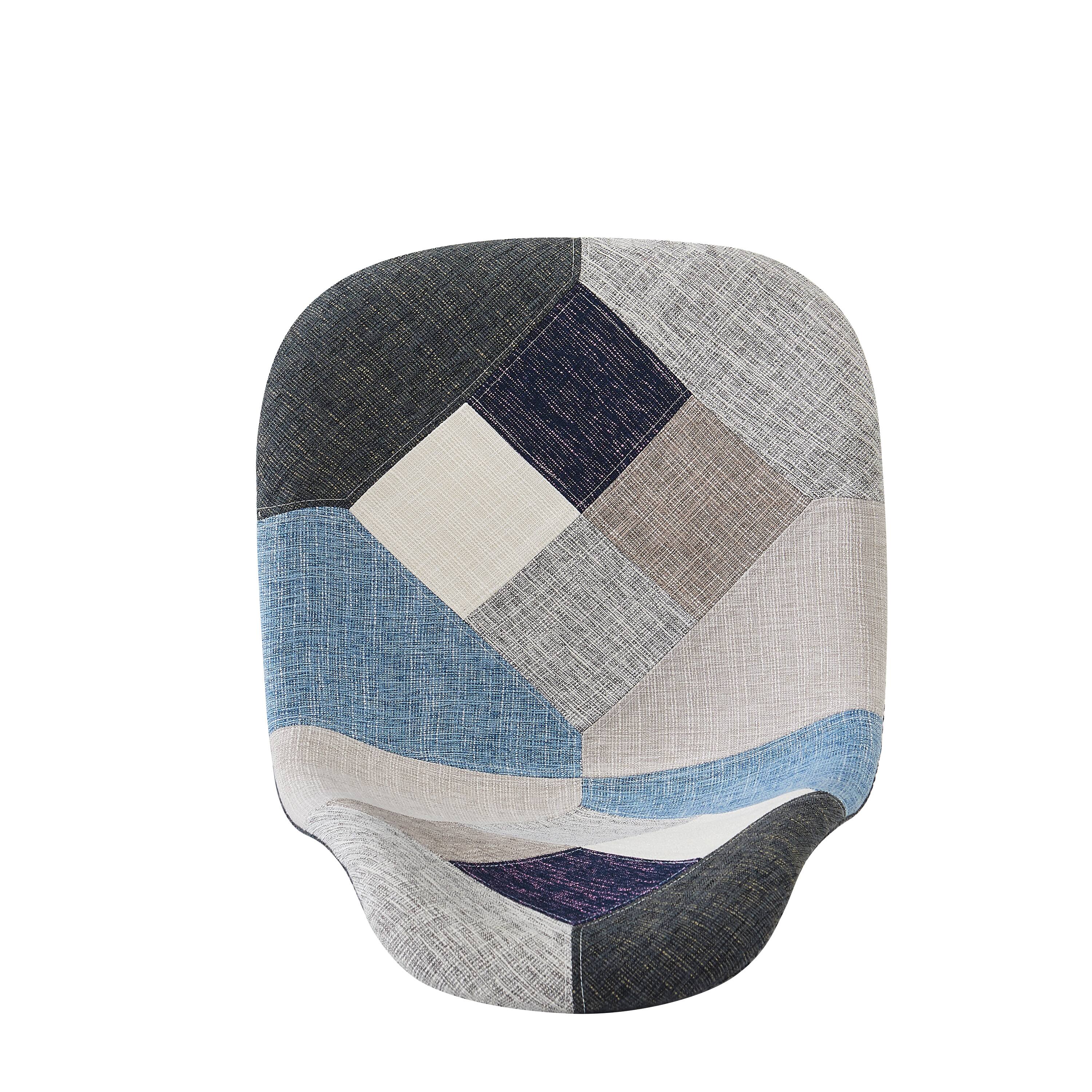 TinyHomie Patchwork Accent Chair Bohemian Style Fabric‎ Chair with ...