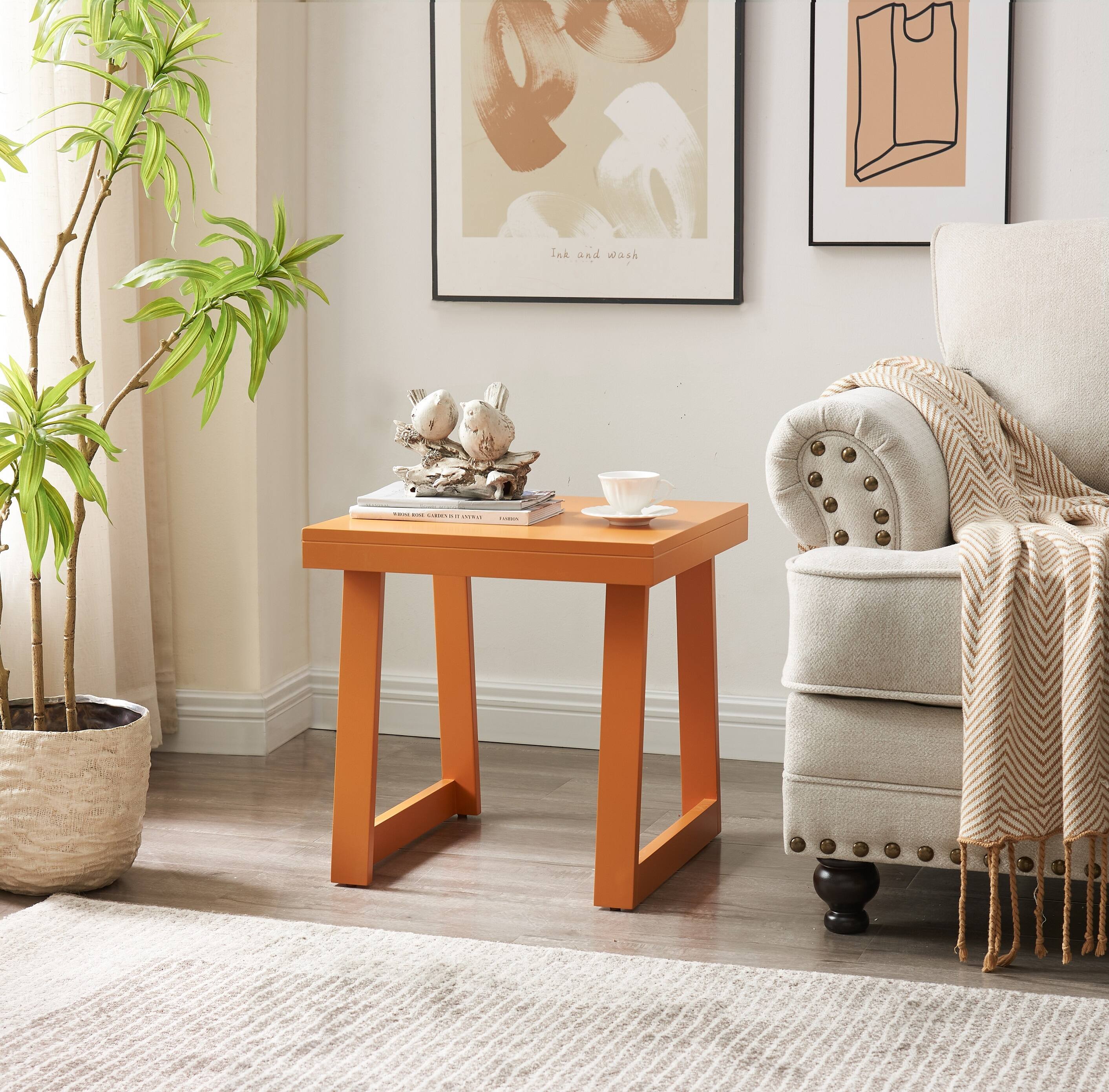 Kings Brand Furniture Charlie Side Table, End Table for Living Room ...