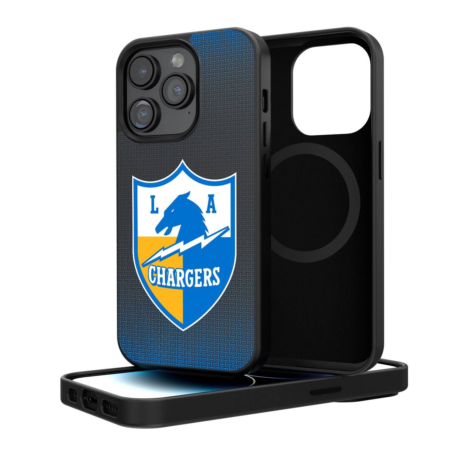 Keyscaper NFL Los Angeles Chargers Linen Logo iPhone Magnetic Bump Case ...