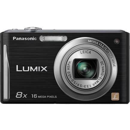 Best Buy: Panasonic Lumix 16.1 Megapixel Compact Camera Black DMC-FH25