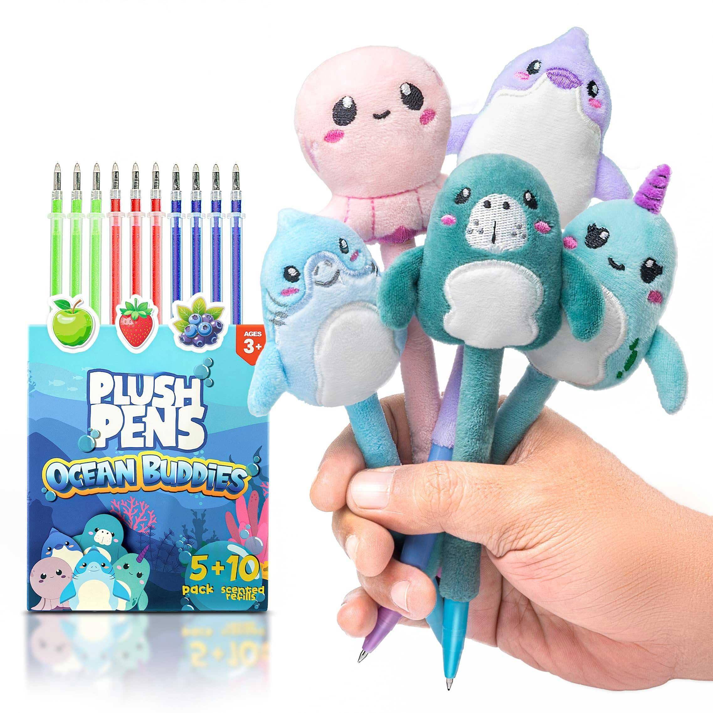 Paradigms Interiors Plush Cute Pens 3 pack Squishy Animal W/scented ...