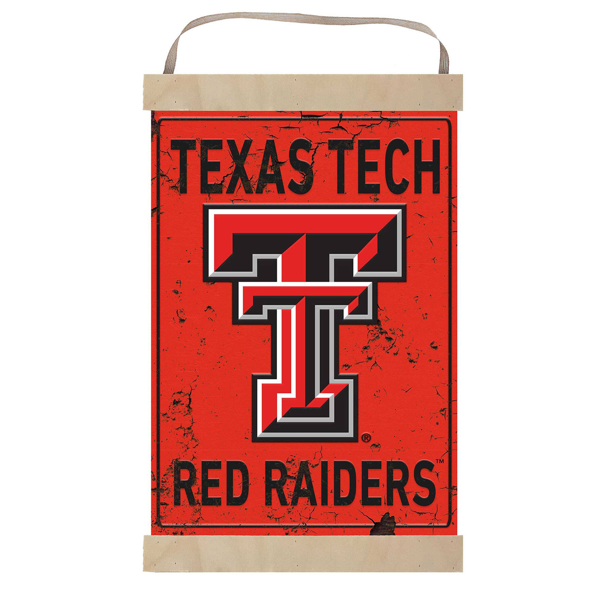 Jardine Texas Tech Raiders Retro Logo Banner Sign Red 4941809 - Best Buy
