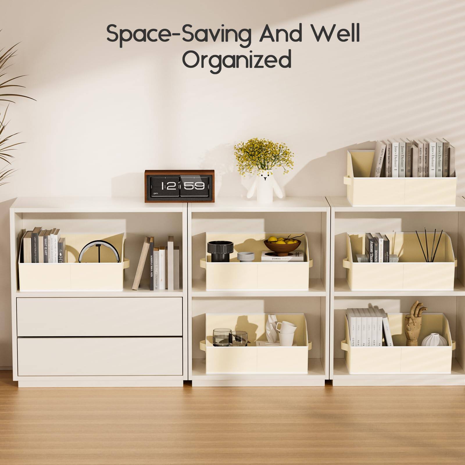Dazzling Pops Closet Organizers and Storage Bins 8 Pack Trapezoid ...