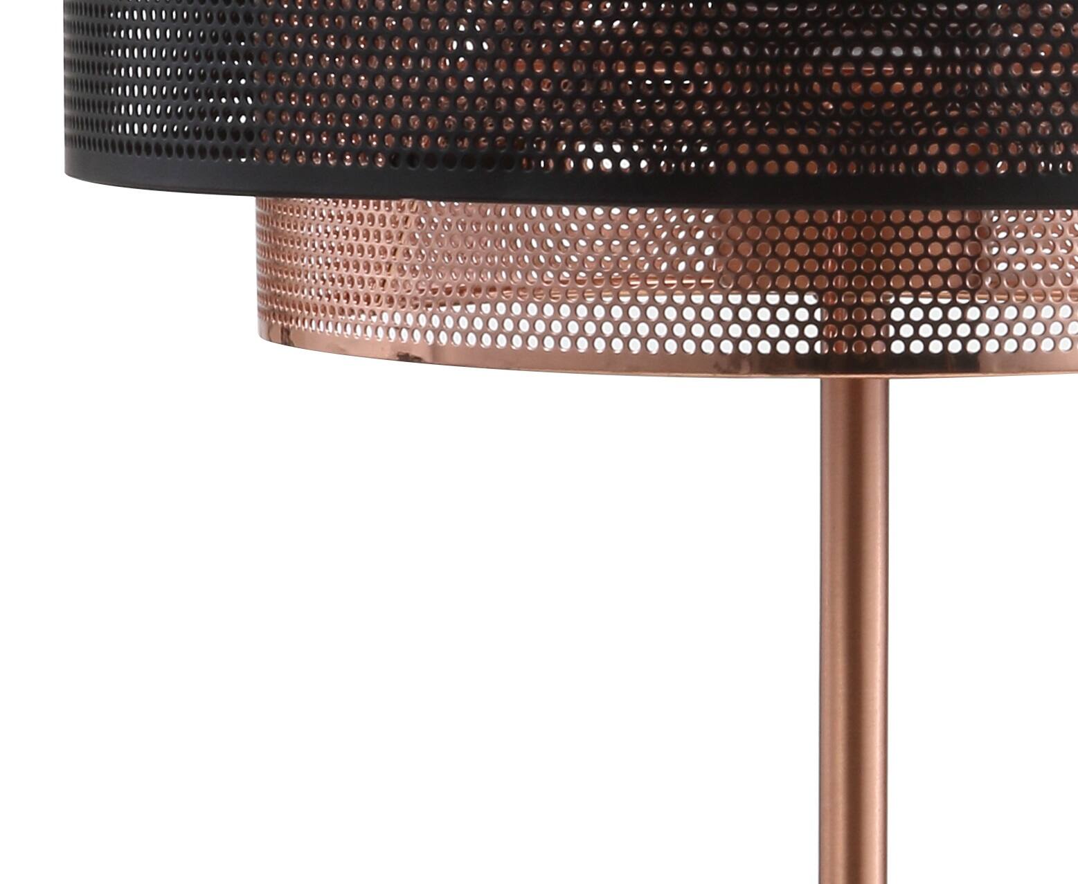 Jonathan Y Tribeca 19.7" Metal LED Table Lamp, /Black Copper JYL6106A ...