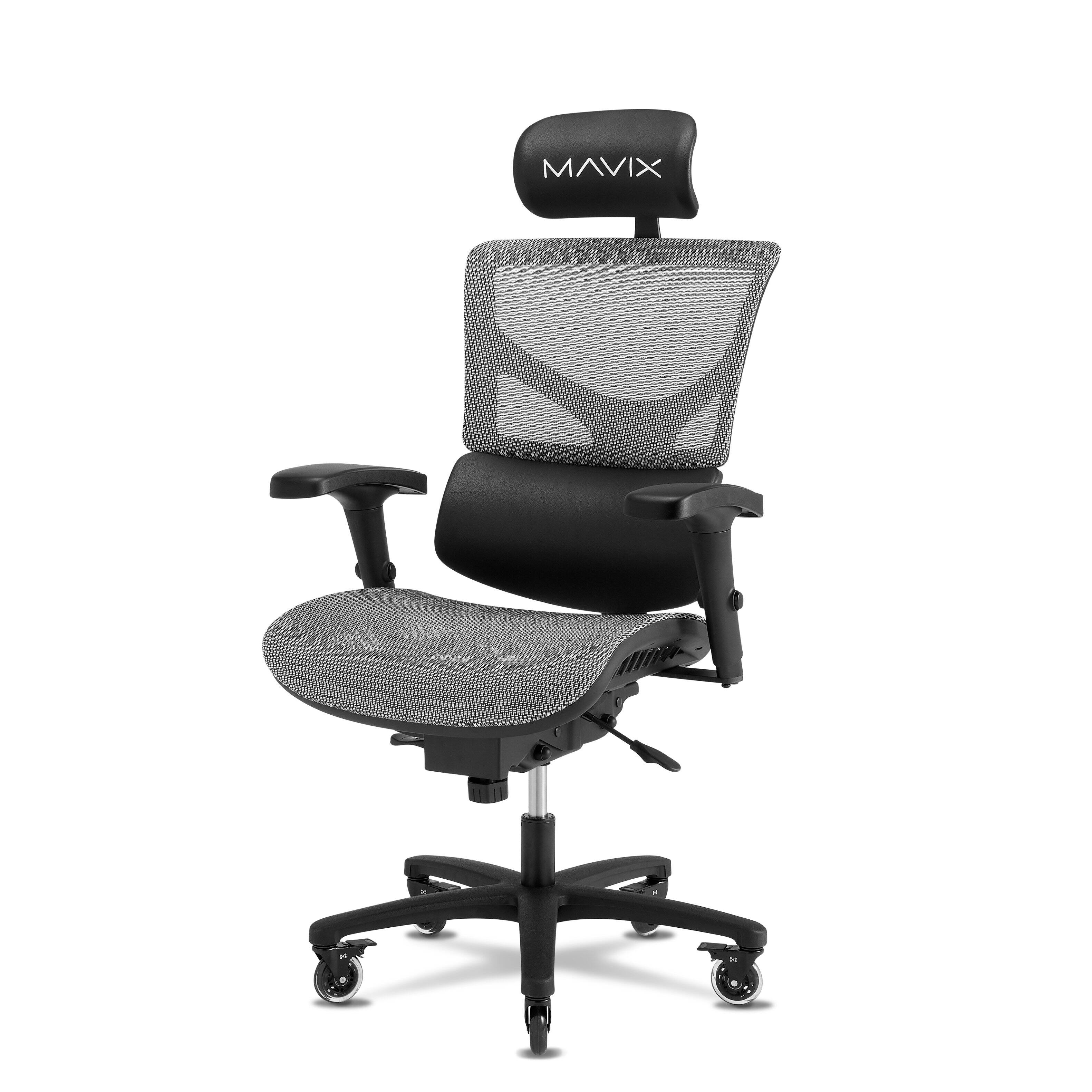 Best Buy: Mavix M7 Wide Seat Gaming Chair with Headrest Black/Red MVX675