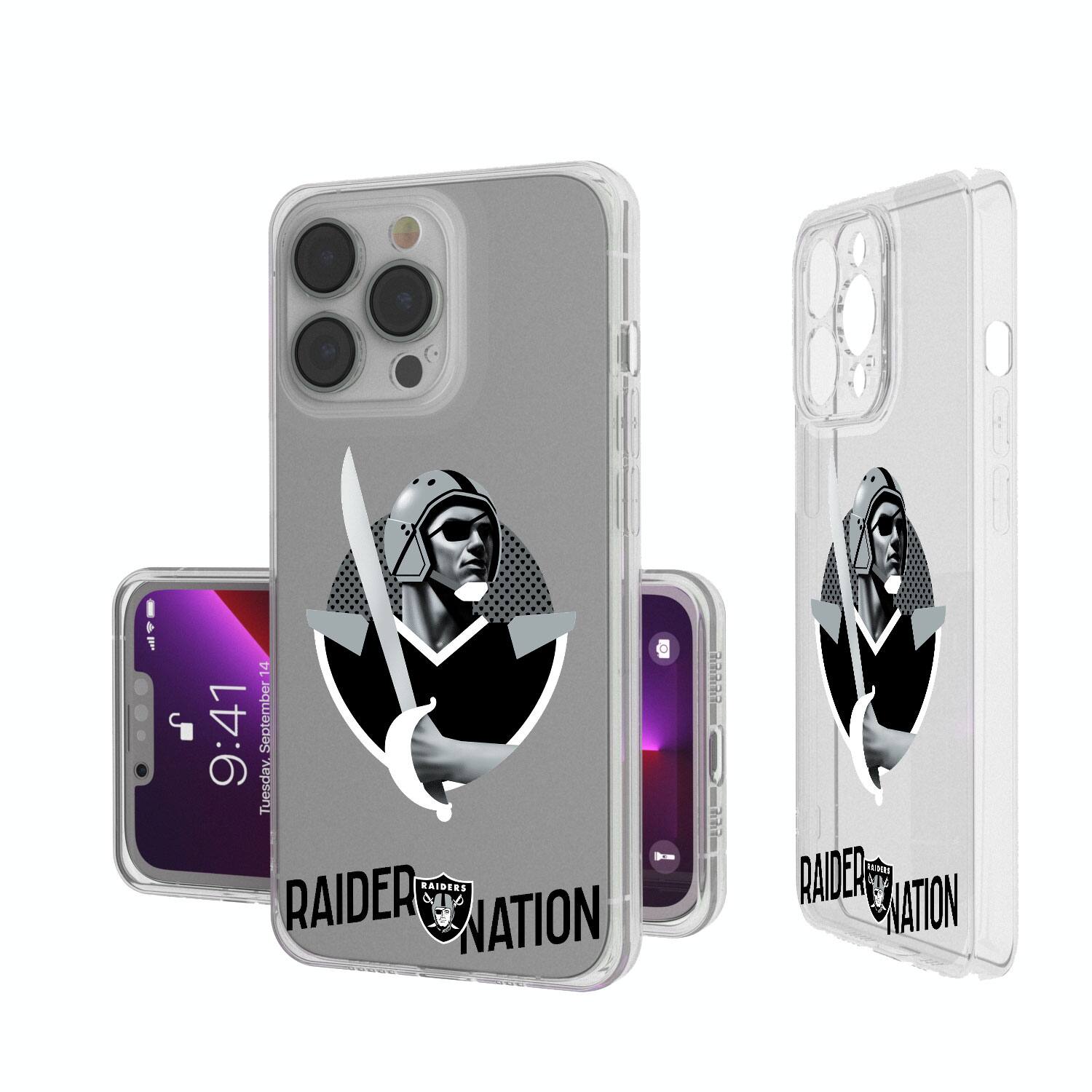 Keyscaper NFL Las Vegas Raiders iPhone Clear Case 15 Plus Multicolor ...