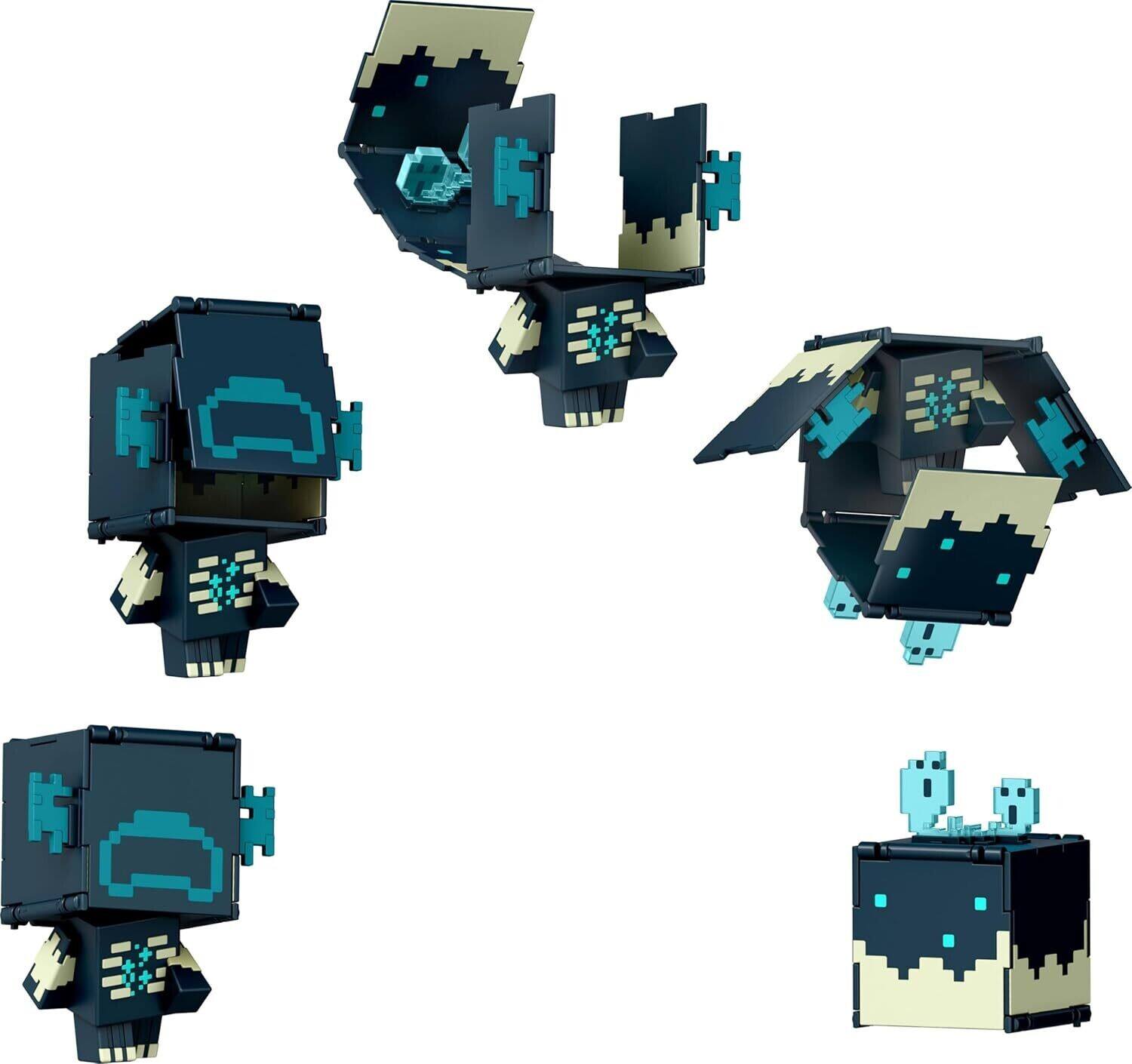 Mattel Minecraft Flippin' Figs Skulk Catalyst and Warden, 2 in 1 ...