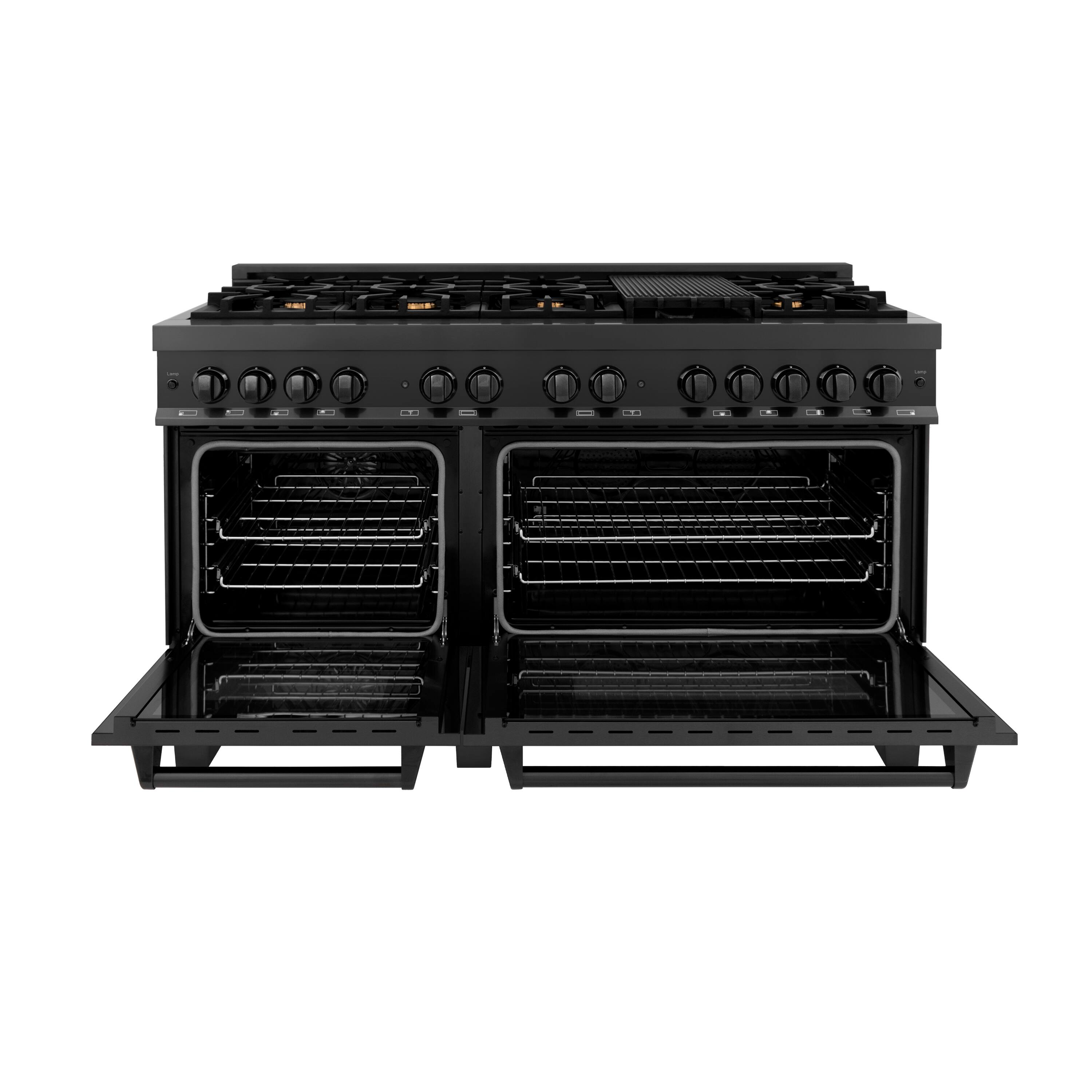 ZLINE 60" Legacy Dual Fuel Range with 9 Burners and 2 Electric Ovens ...