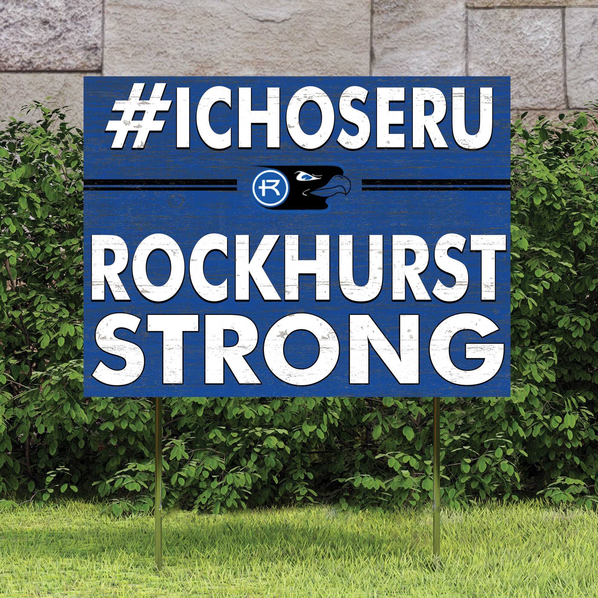 Jardine Rockhurst Hawks 18'' x 24'' I Chose Lawn Sign Blue 200134706 ...
