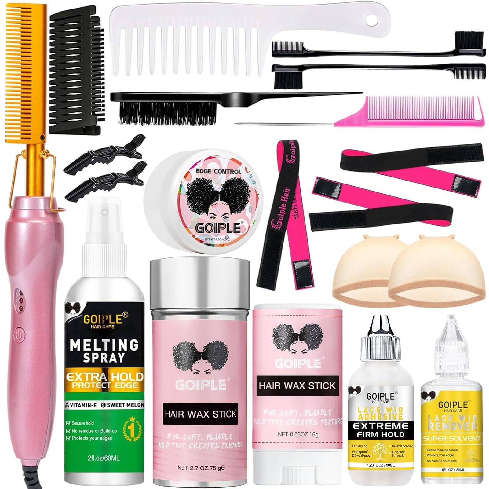 ESBANY Electric Hot Comb Hair Straightener Heat Pressing Combs Ceramic ...