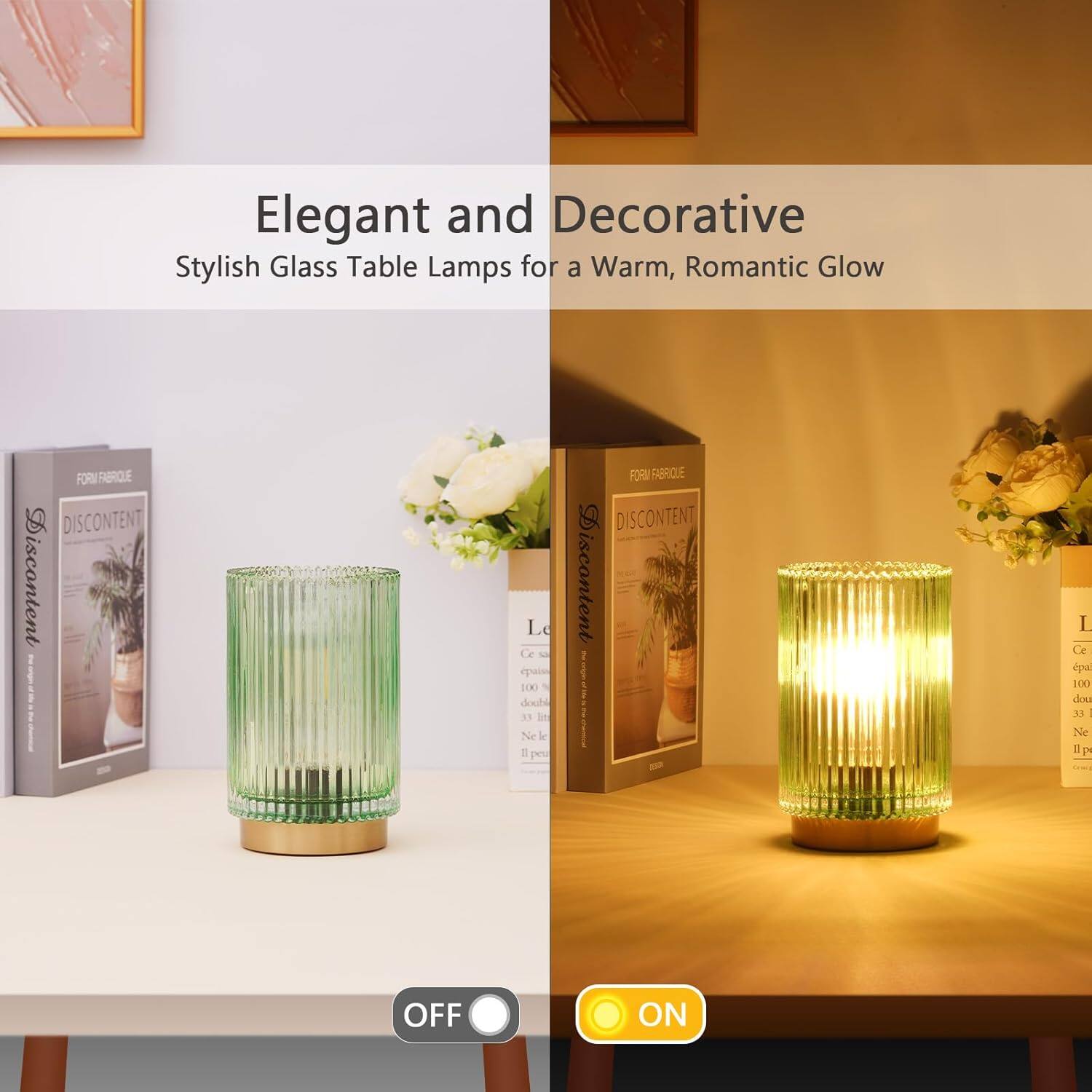 Stamp n Camp Battery Operated Lamp Cordless Table Lamp with Timer Desk ...